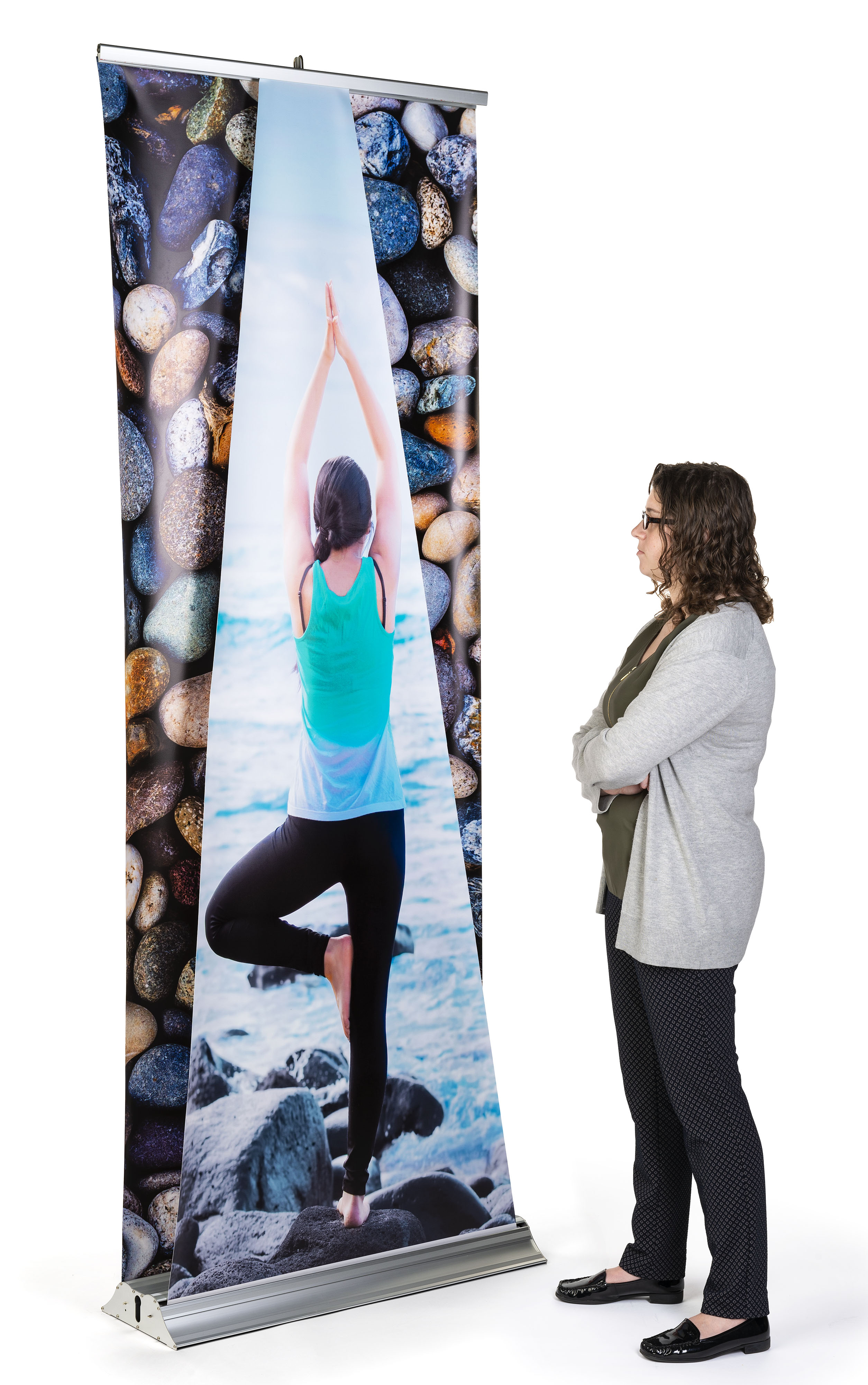 3D Effect Dual Layer Pull Up Banner Stand | Full Color Printing ...