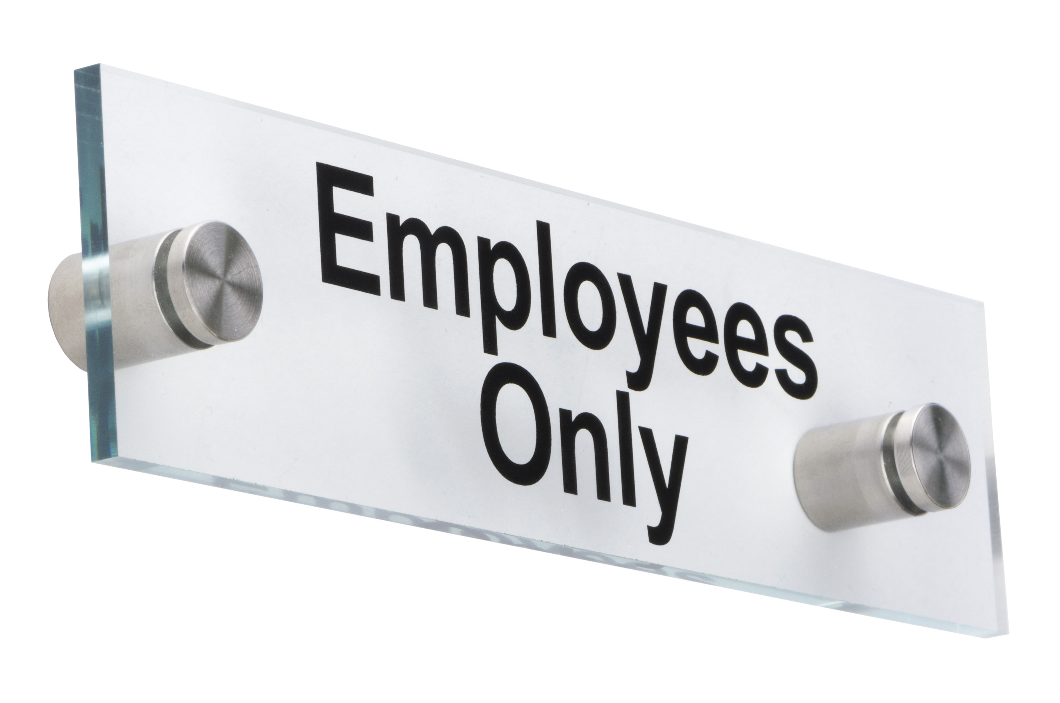 Acrylic Business Standoff Signs | Set of 3 Pre-Printed Messages ...