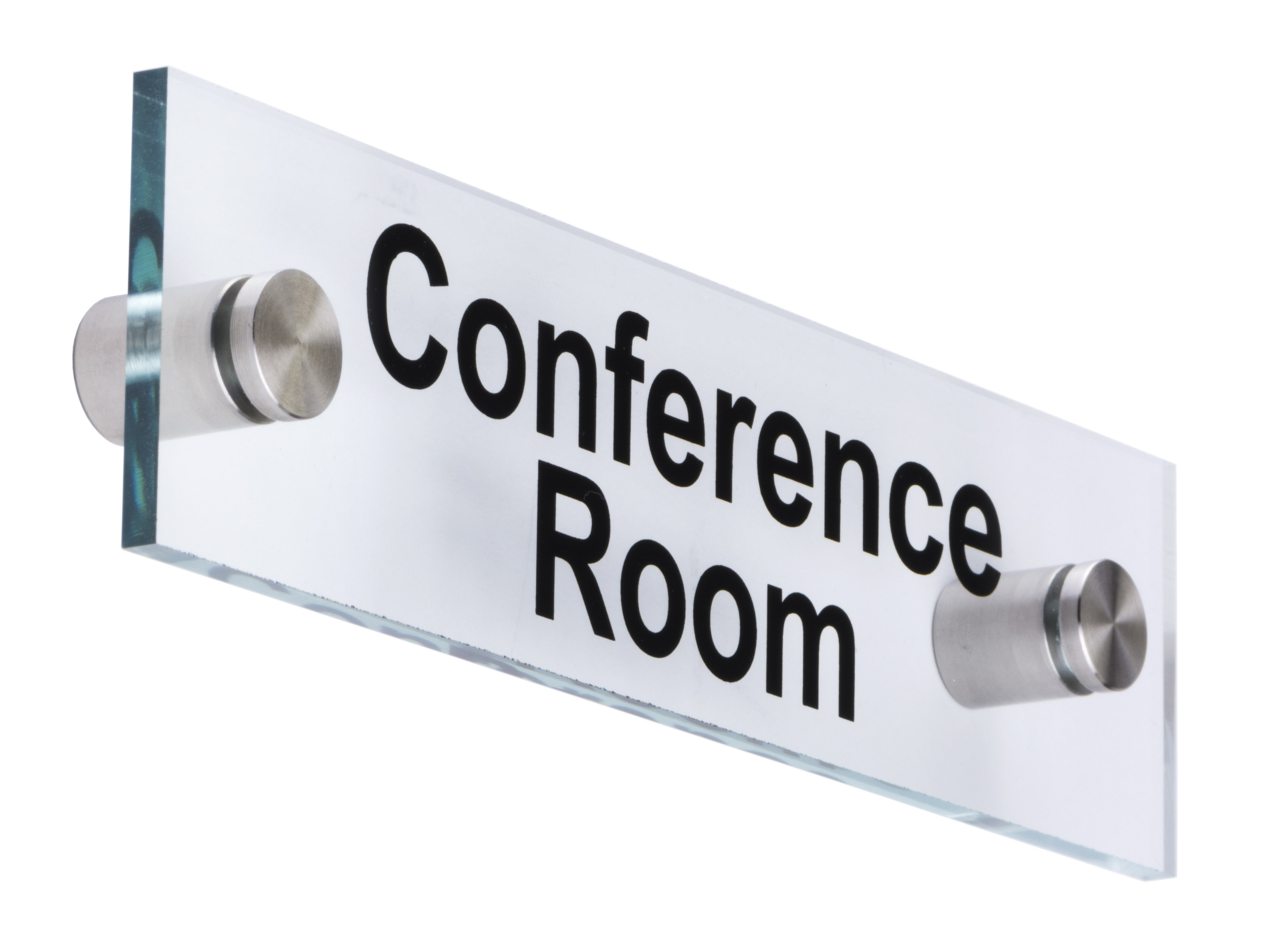 “Conference Room” Sign | Clear with Standoffs | Displays2Go