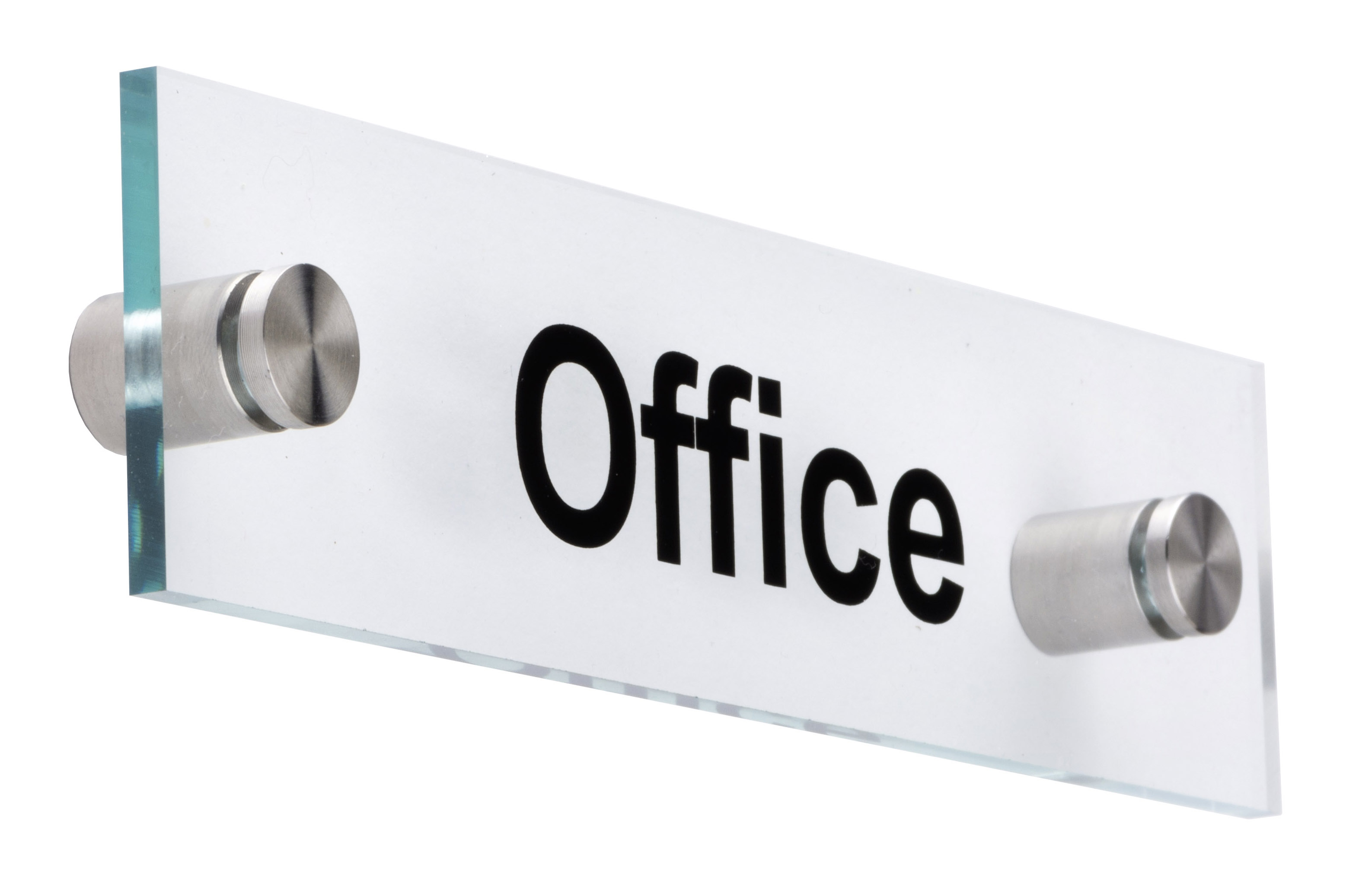 Acrylic “Office” Door Sign | 0.75” Distance from Wall | Displays2Go