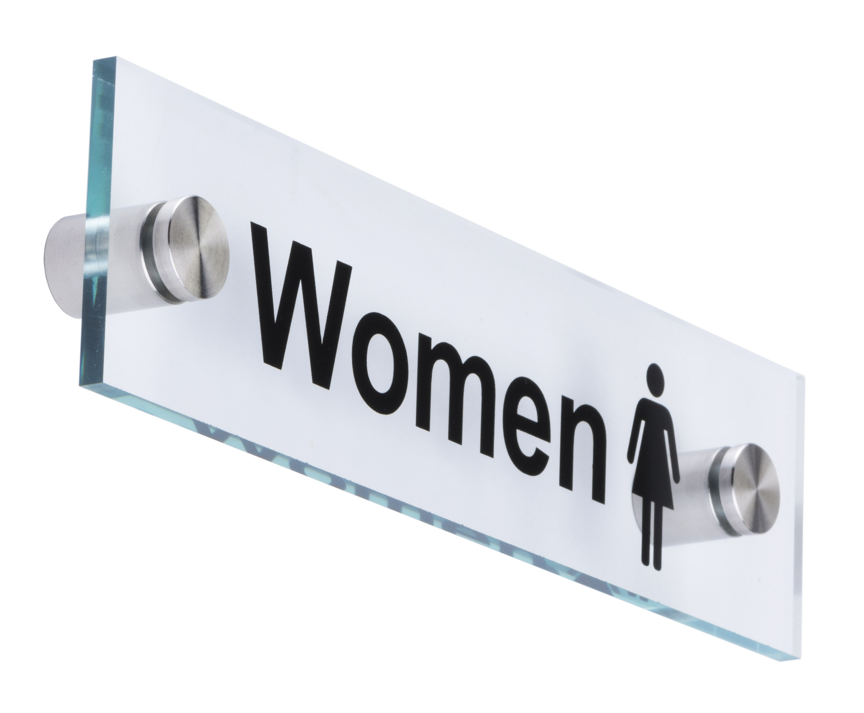 “Women” Bathroom Sign | Clear Acrylic Panel