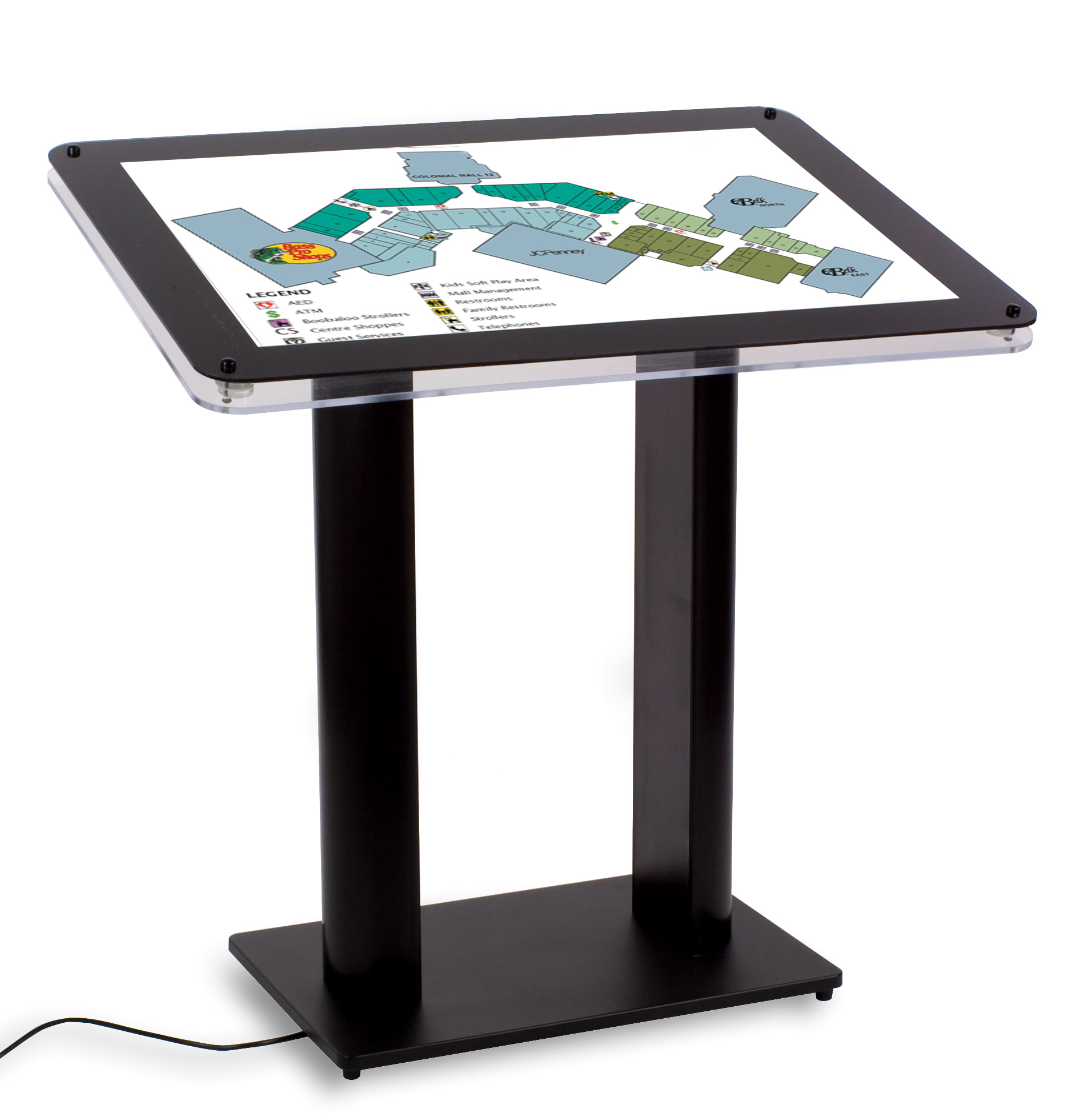 IIlluminated Black Displays | LED Illuminated Acrylic Frame | Displays2Go
