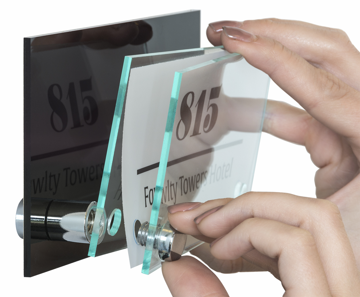 Architectural Sign with Backer | 6” x 3” Rectangle | Displays2Go