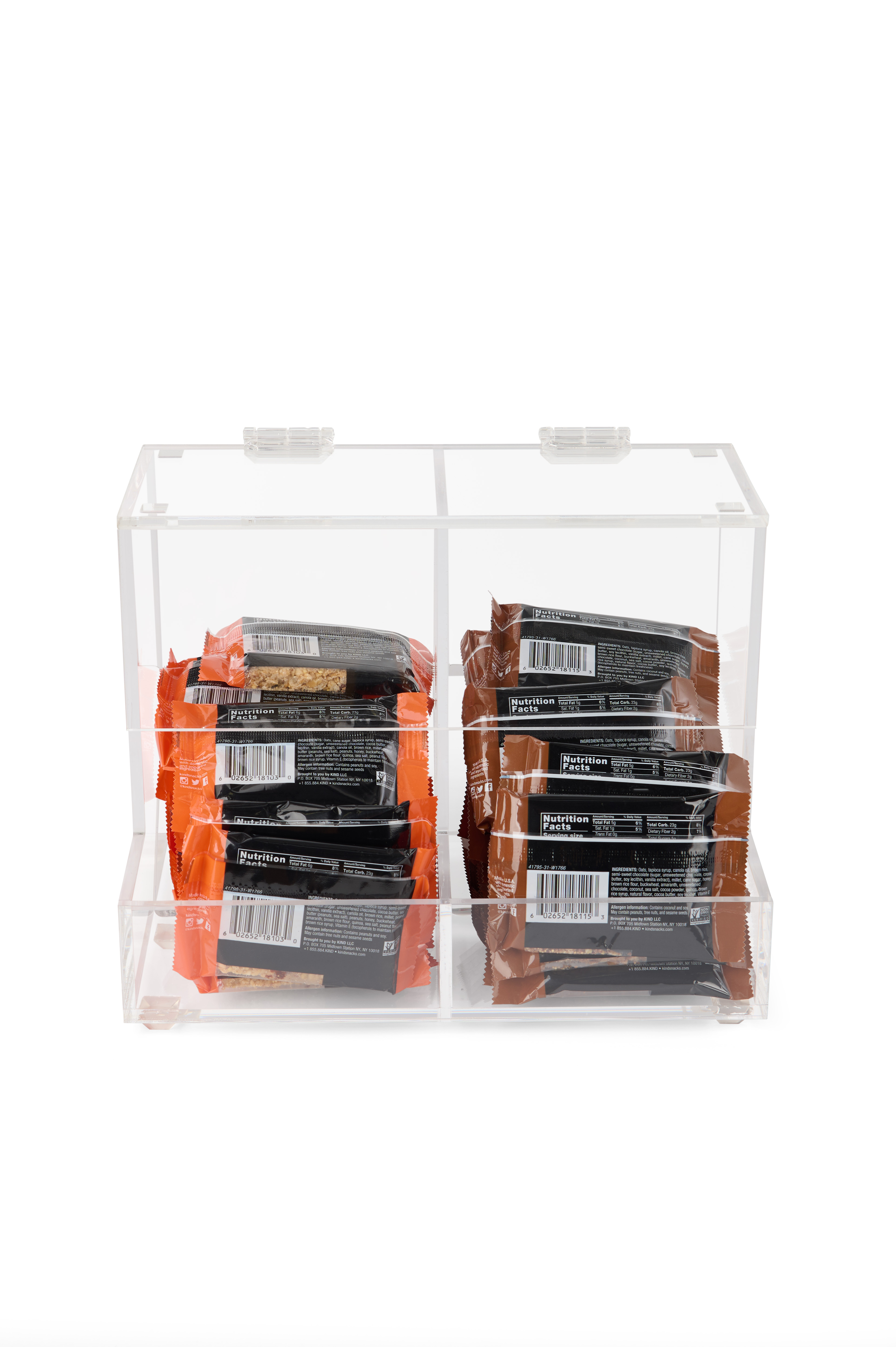 Acrylic Candy Dispenser | Two Compartments | Displays2Go