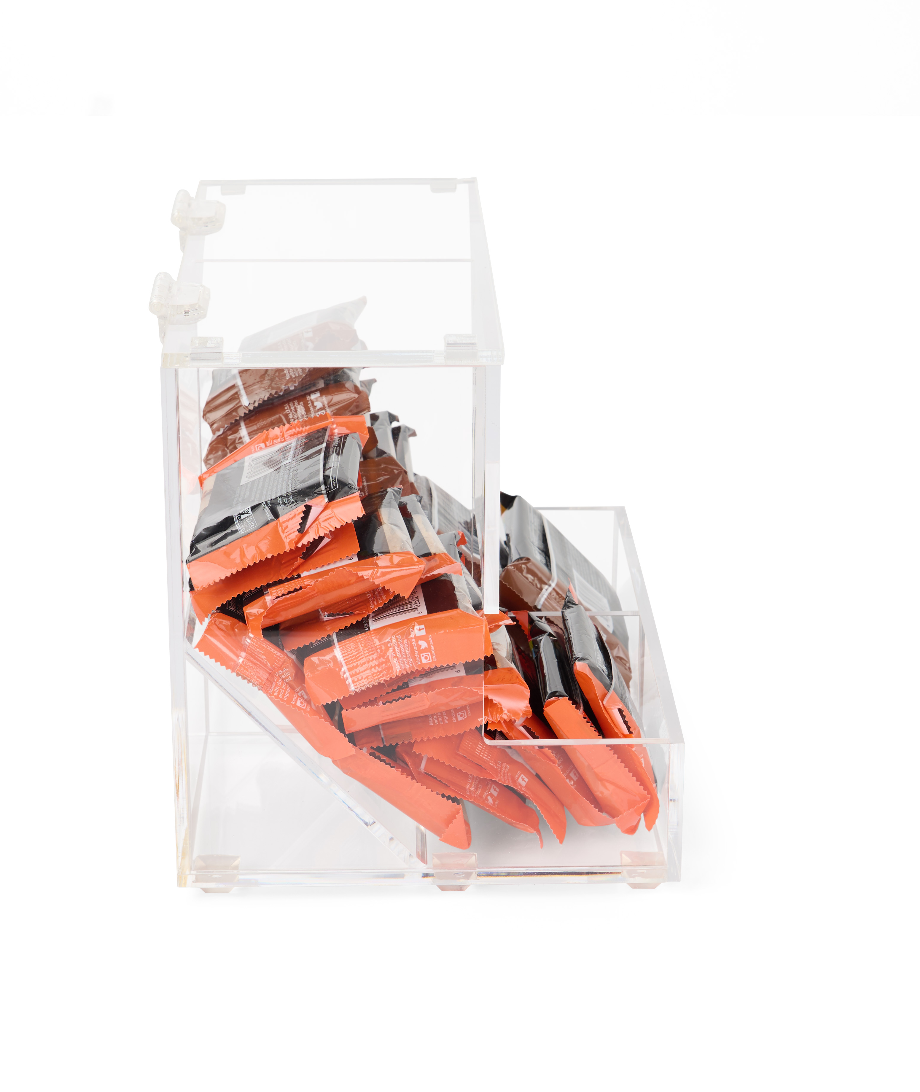 Acrylic Candy Dispenser | Two Compartments | Displays2Go