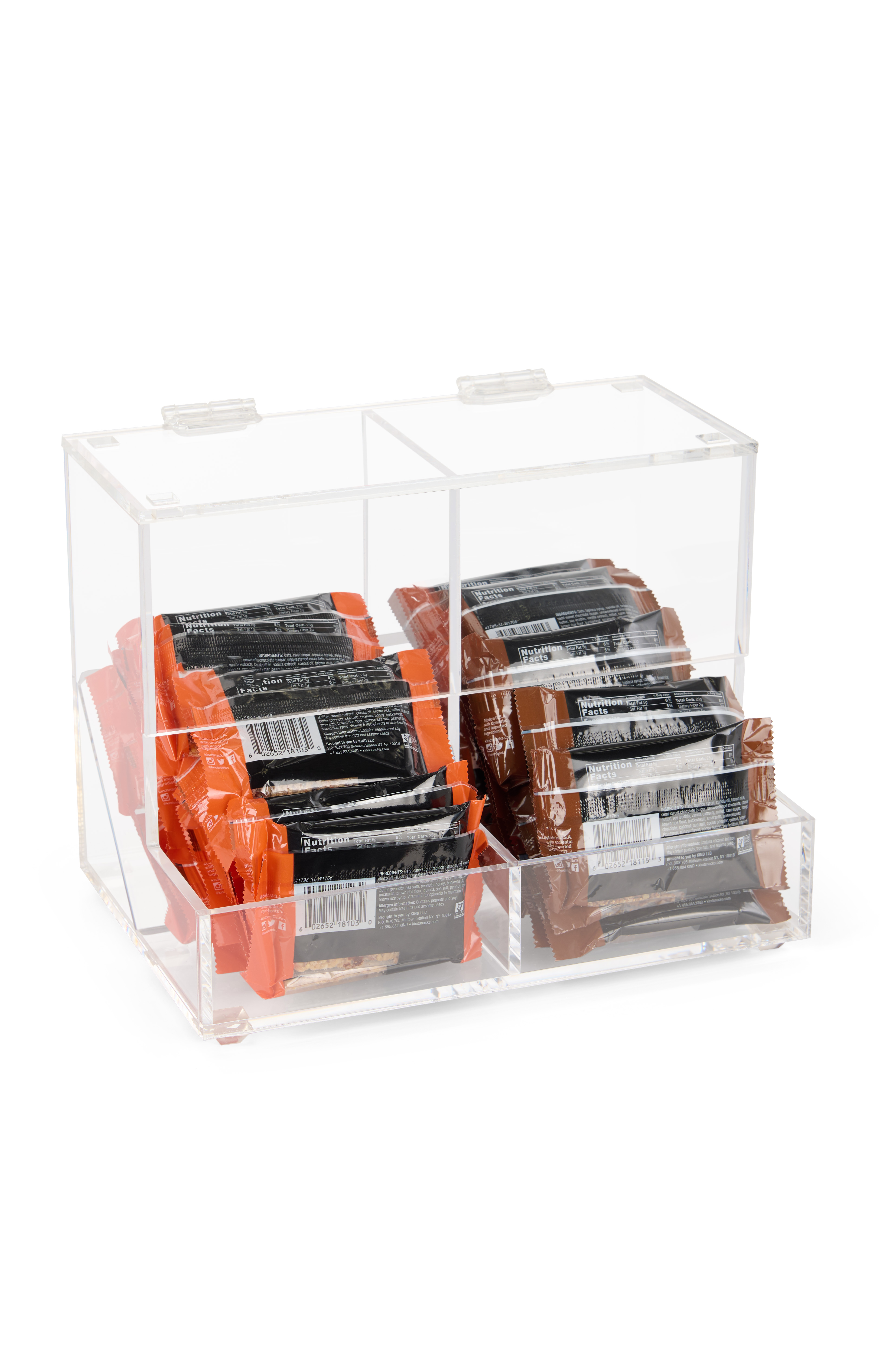 Acrylic Candy Dispenser | Two Compartments | Displays2Go