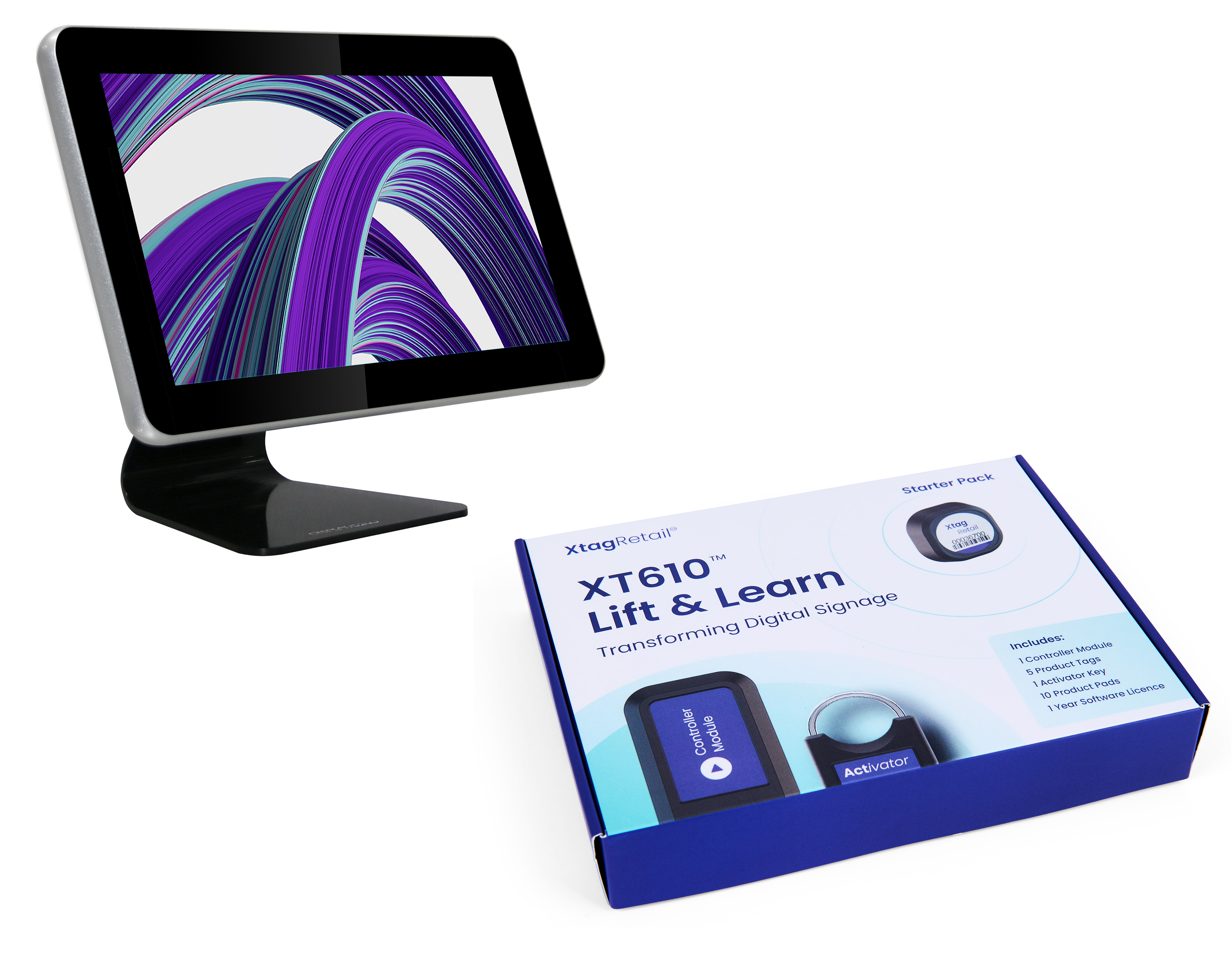 Lift and Learn Digital Signage | Xtag and Digital Display Bundle ...