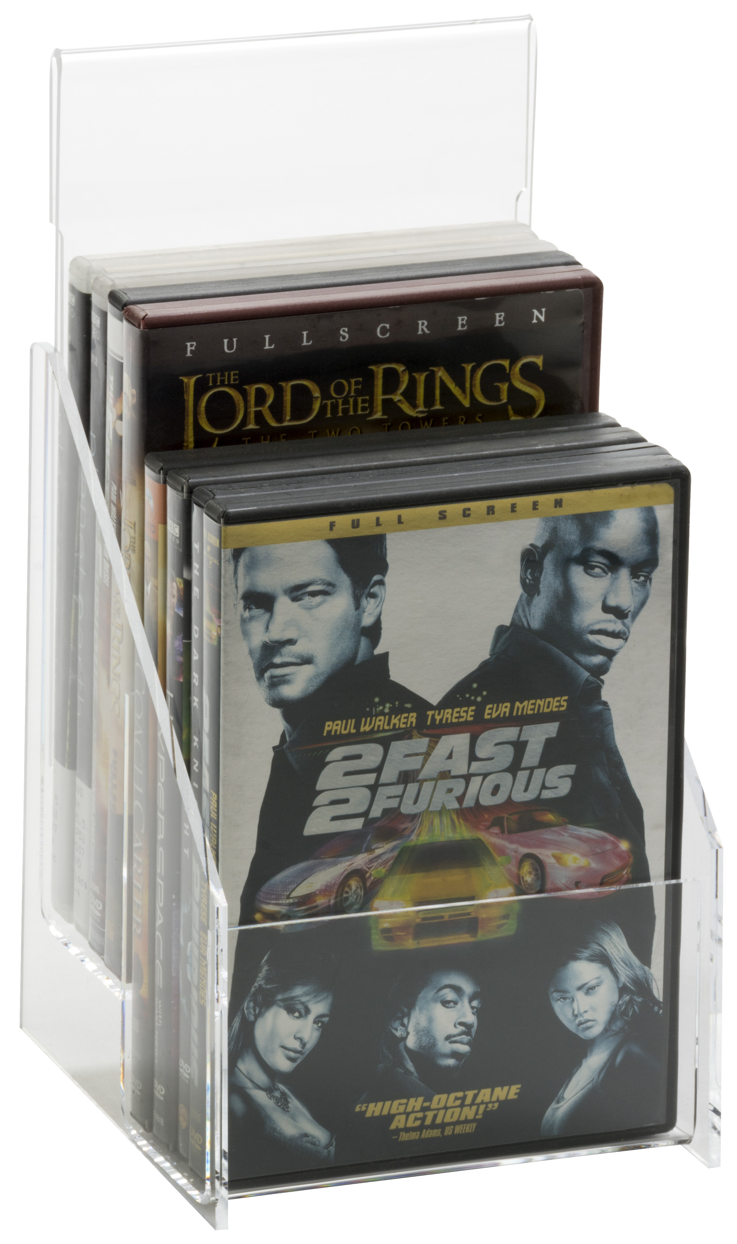 DVD Rack | 2 Tier Acrylic | Displays2Go