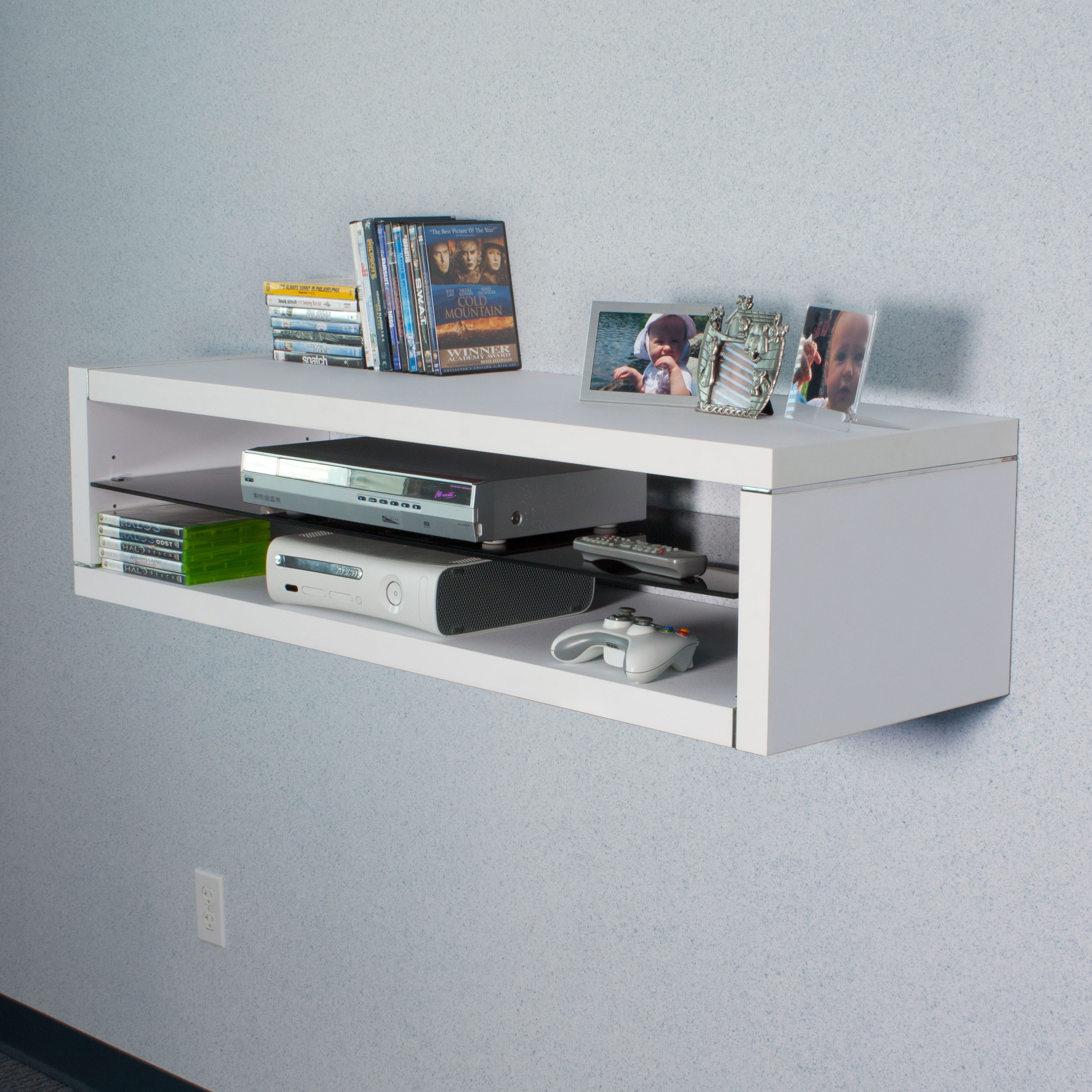The Wall Mount Component Shelves are Large Displays to Hold Many Items ...