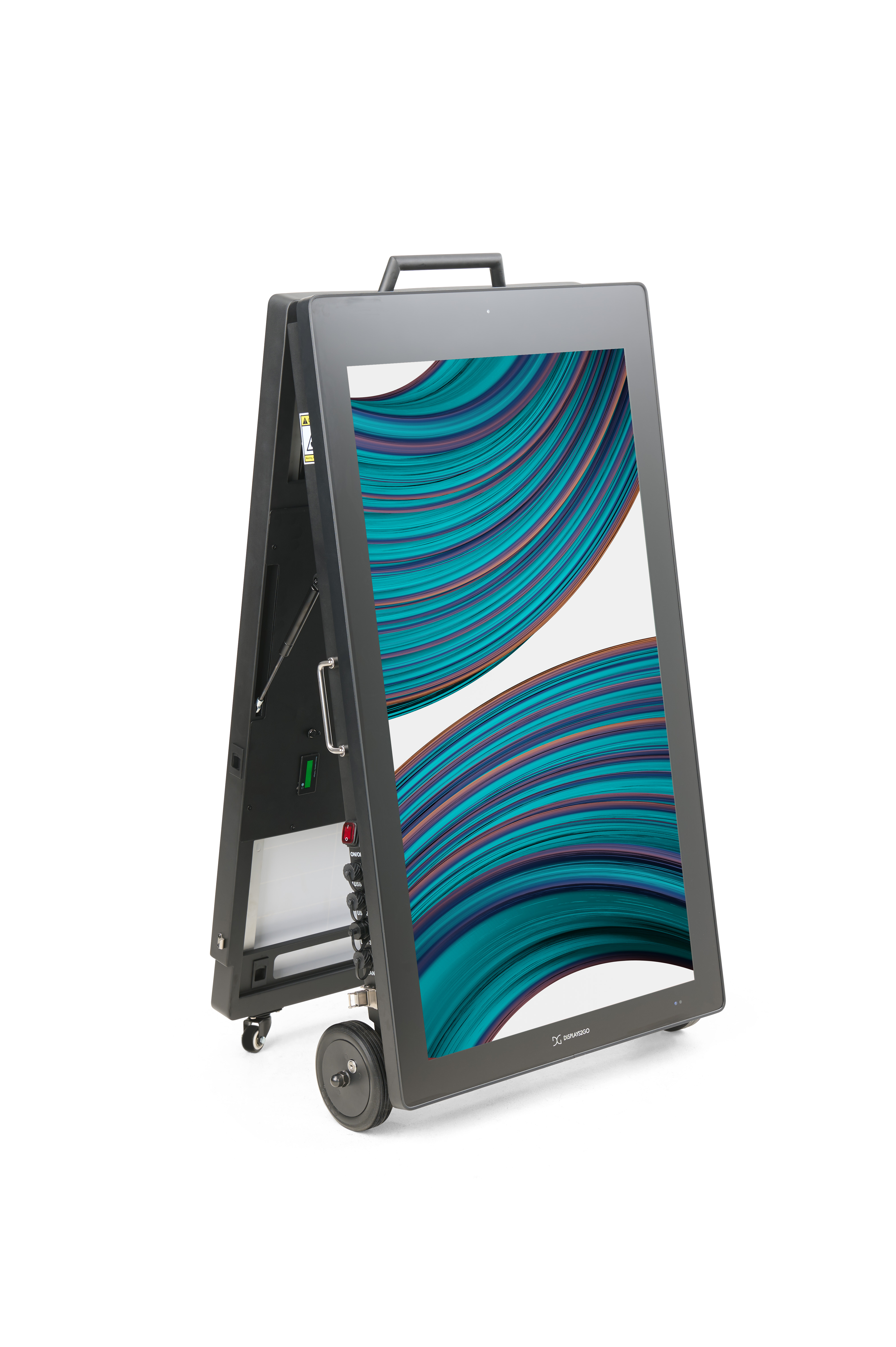 Outdoor Digital Display | Portable Solar Power A-Frame Sign | Displays2Go