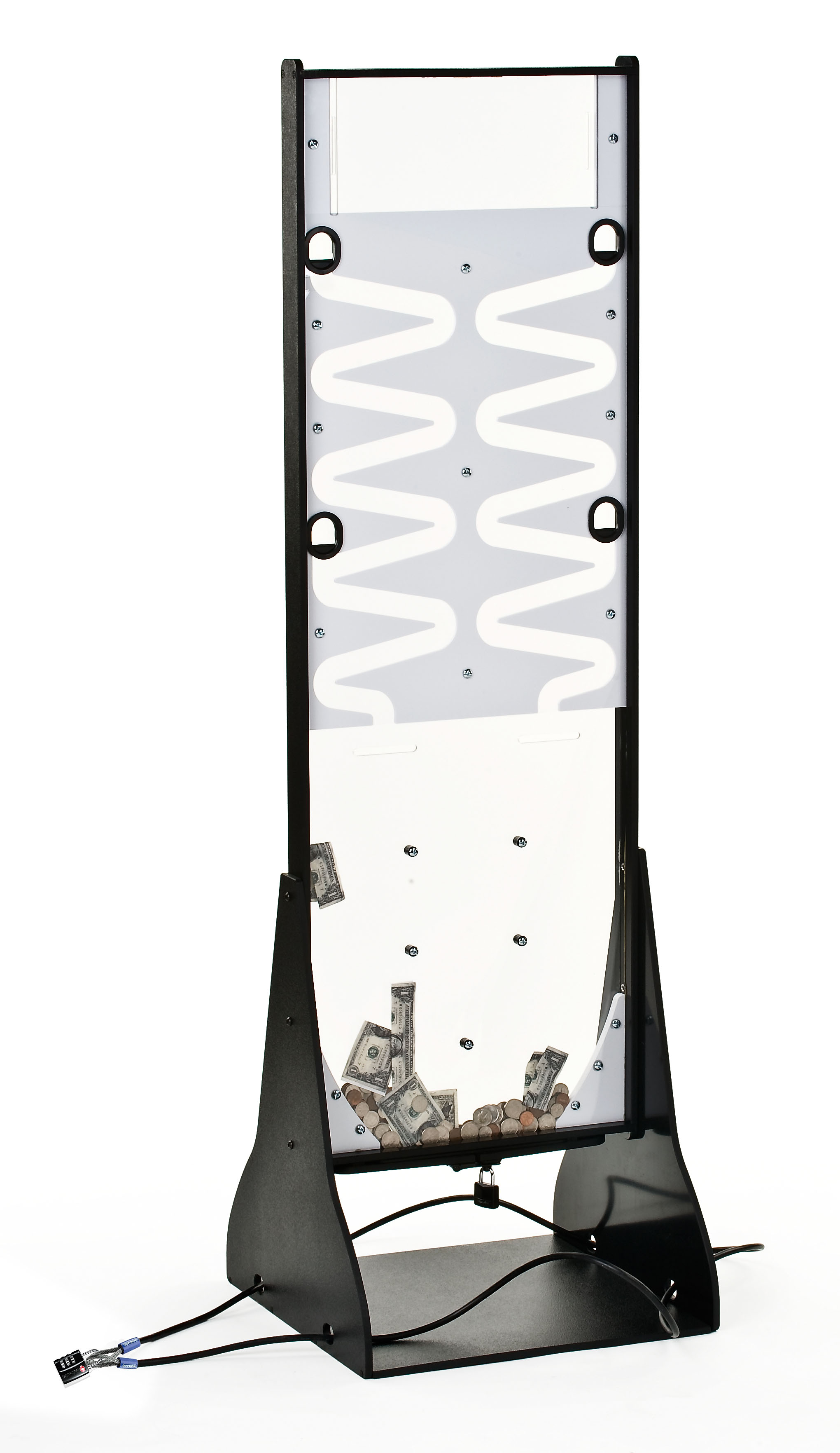 Floorstanding Charity Game | Collection Tool with Lock | Displays2Go