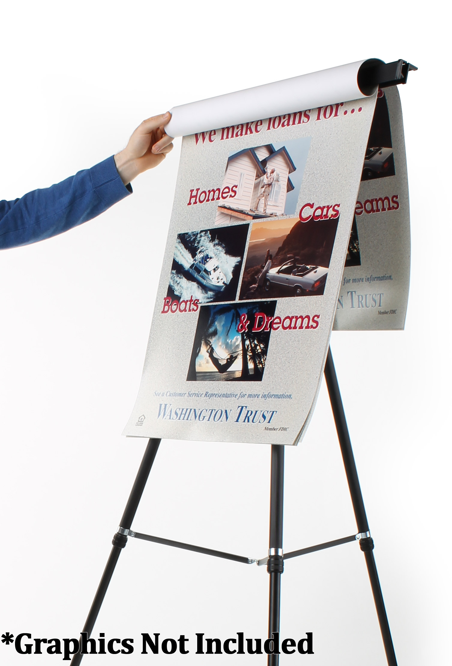 Aluminum Easels | Folding Tripod for Storage | Displays2Go