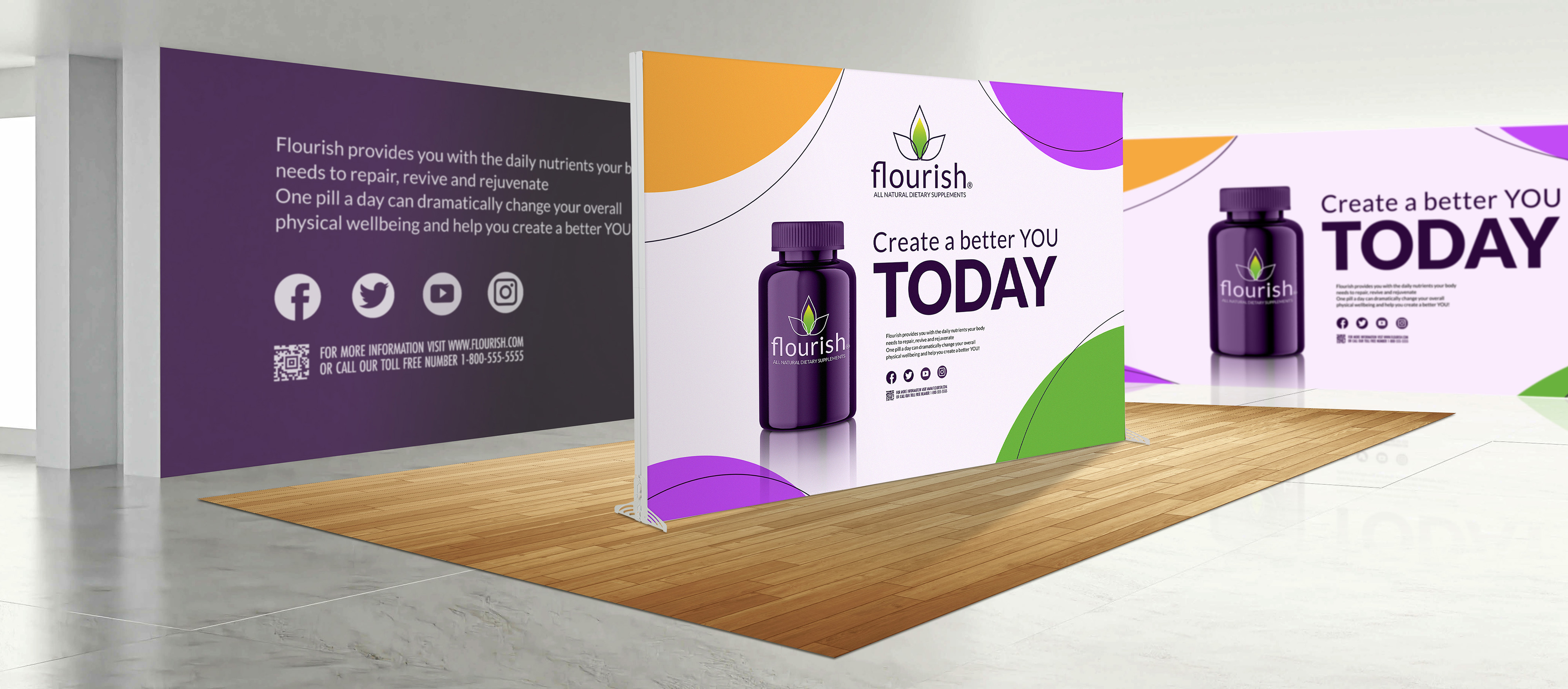 LED Backlit Trade Show Display | SEG Fabric Graphics | Displays2Go