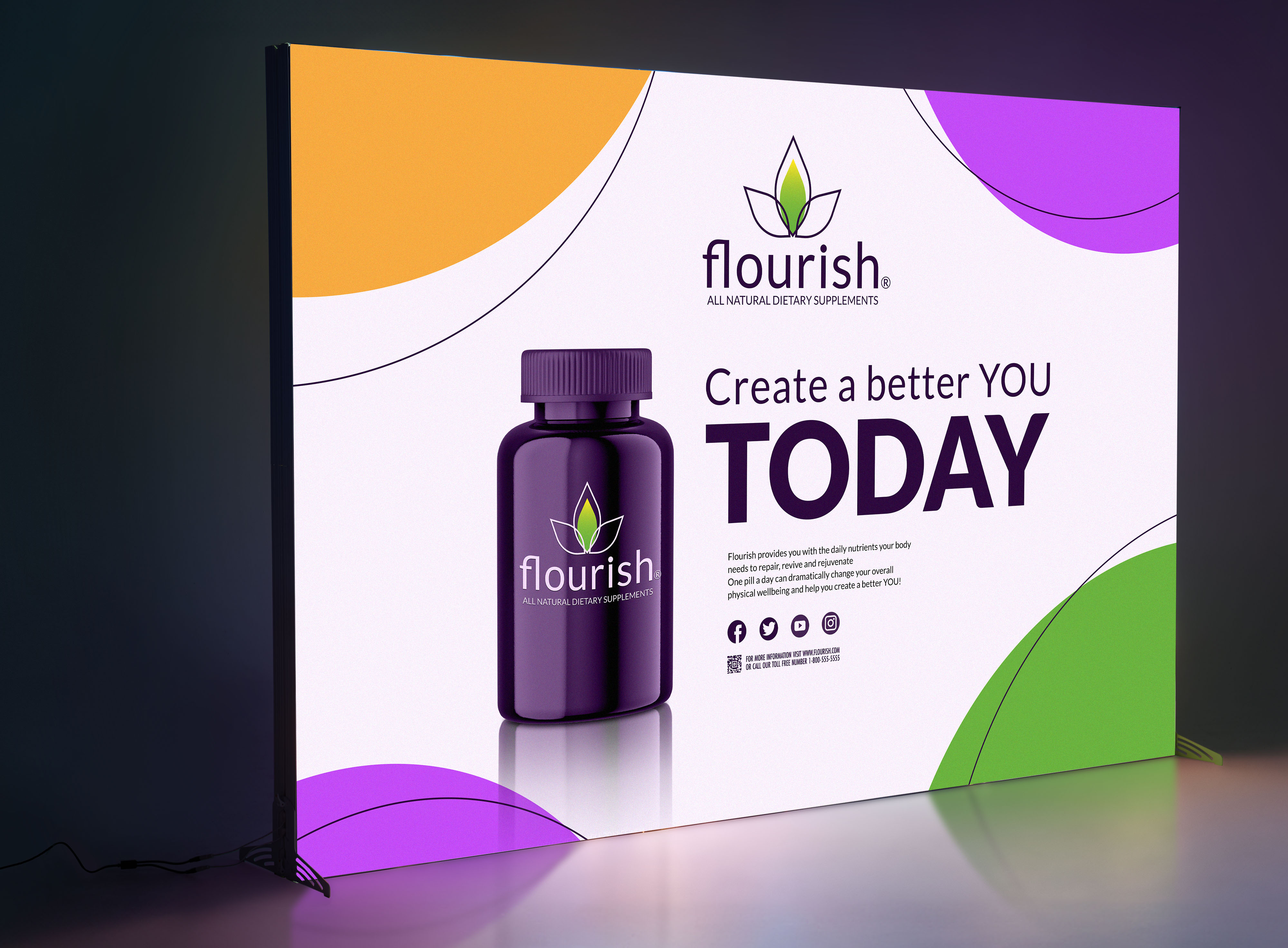 LED Backlit Trade Show Display | SEG Fabric Graphics | Displays2Go