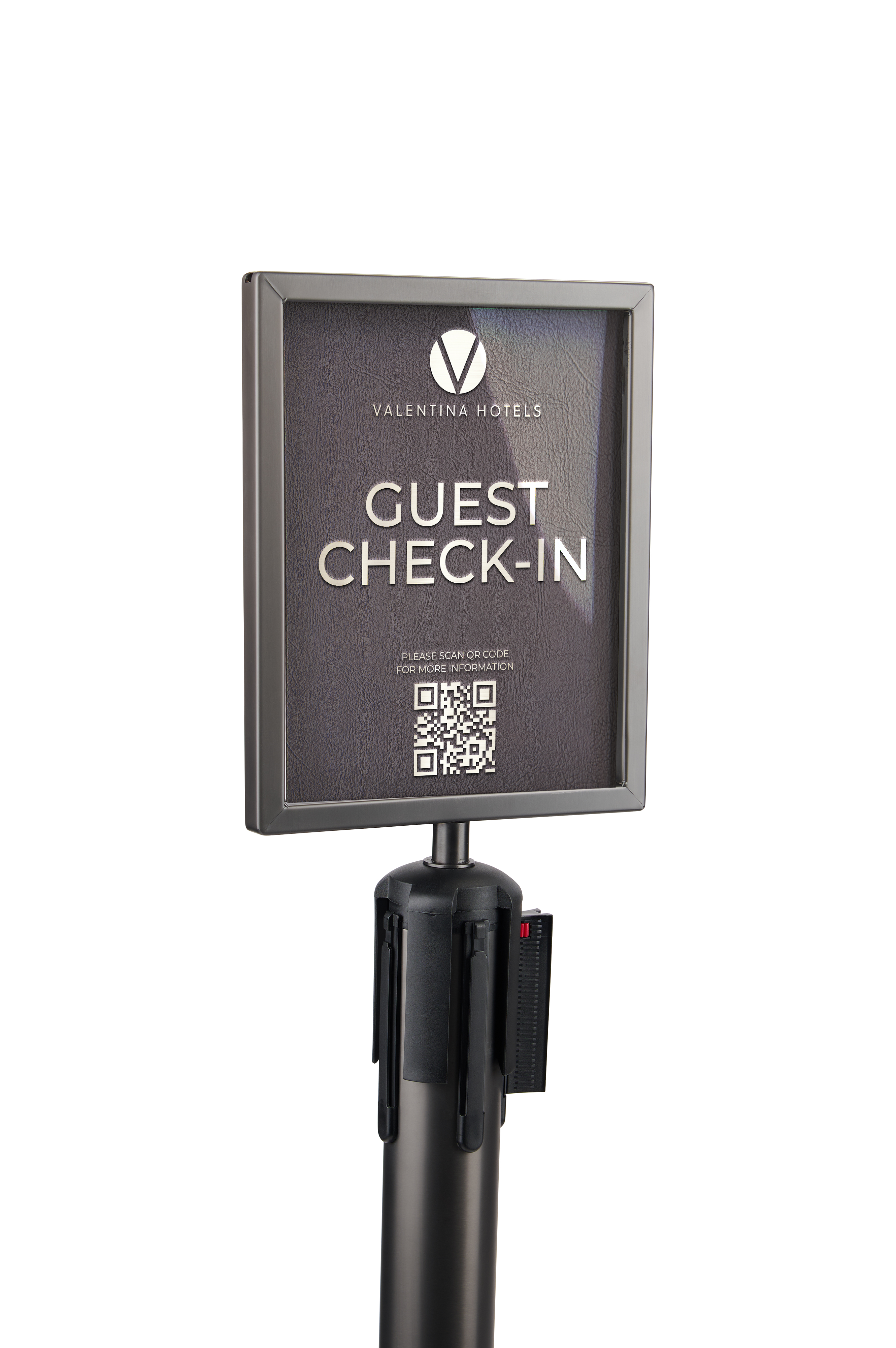 Sign Holder Topper for RCCDX QueuePole.Deluxe Stanchions | Displays2Go