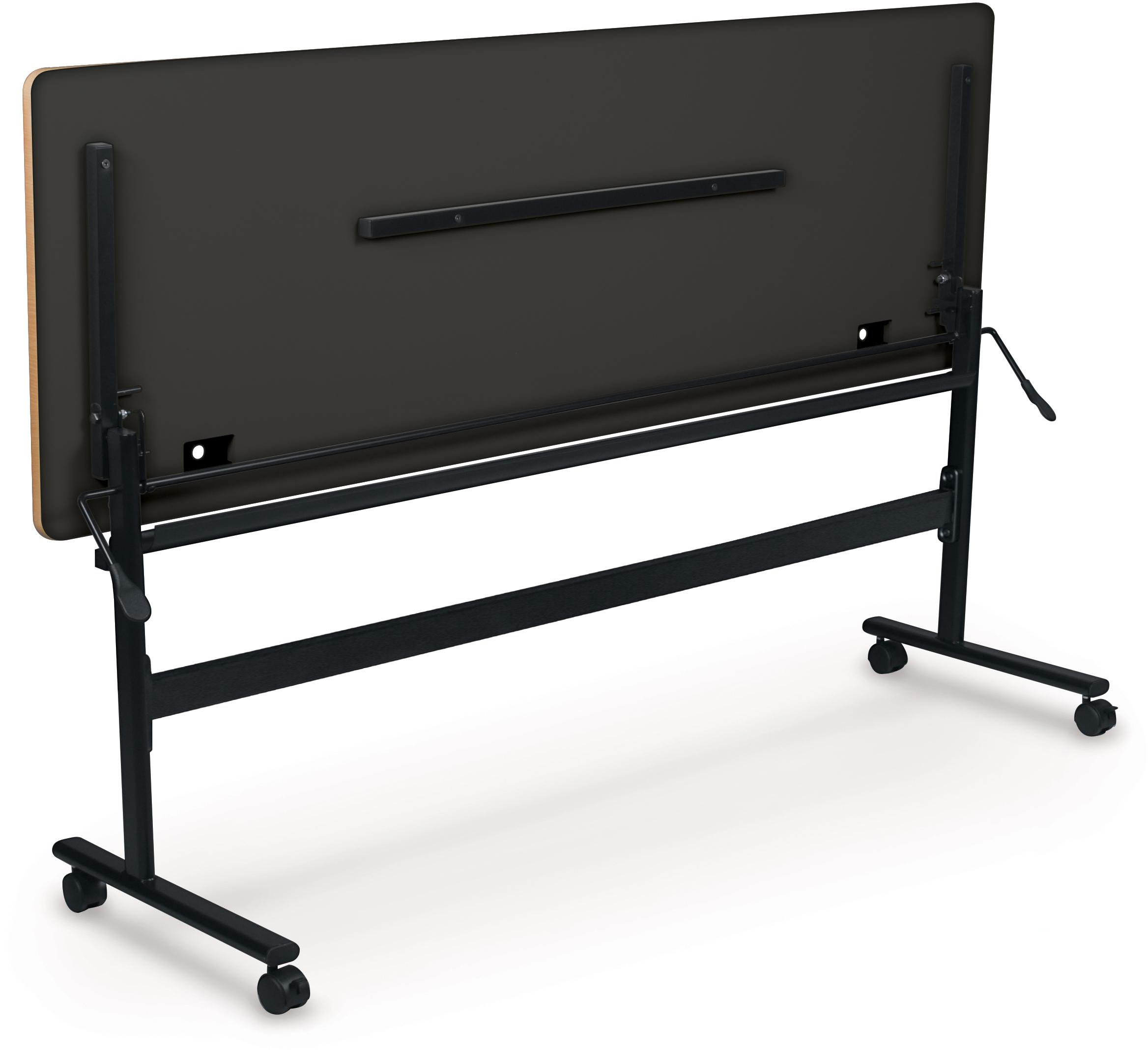 Teak Flipper Table | PVC with Flat Storage Design | Displays2Go