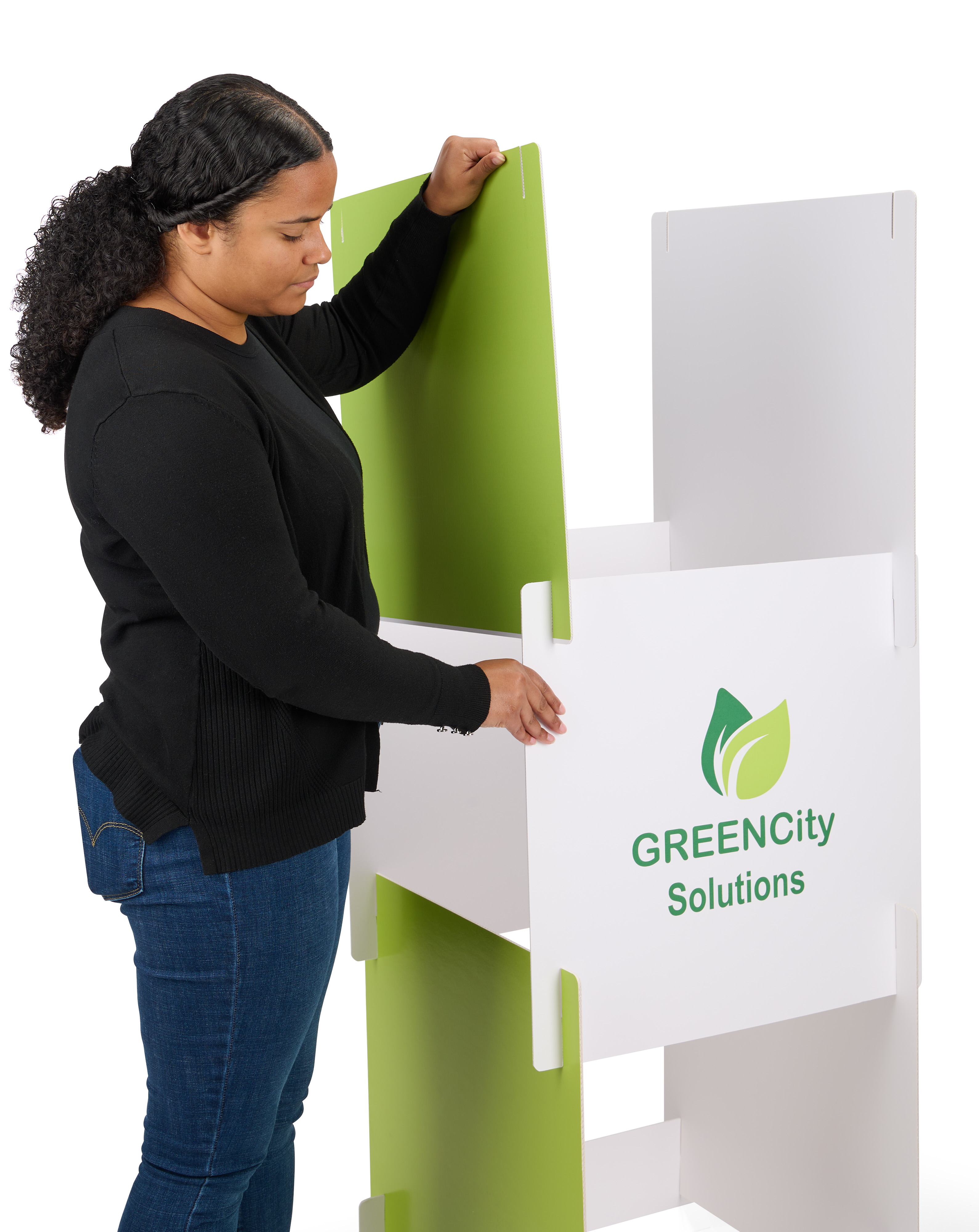 Flat Pack Cube Display Signage | Custom Printed Panels | Displays2Go