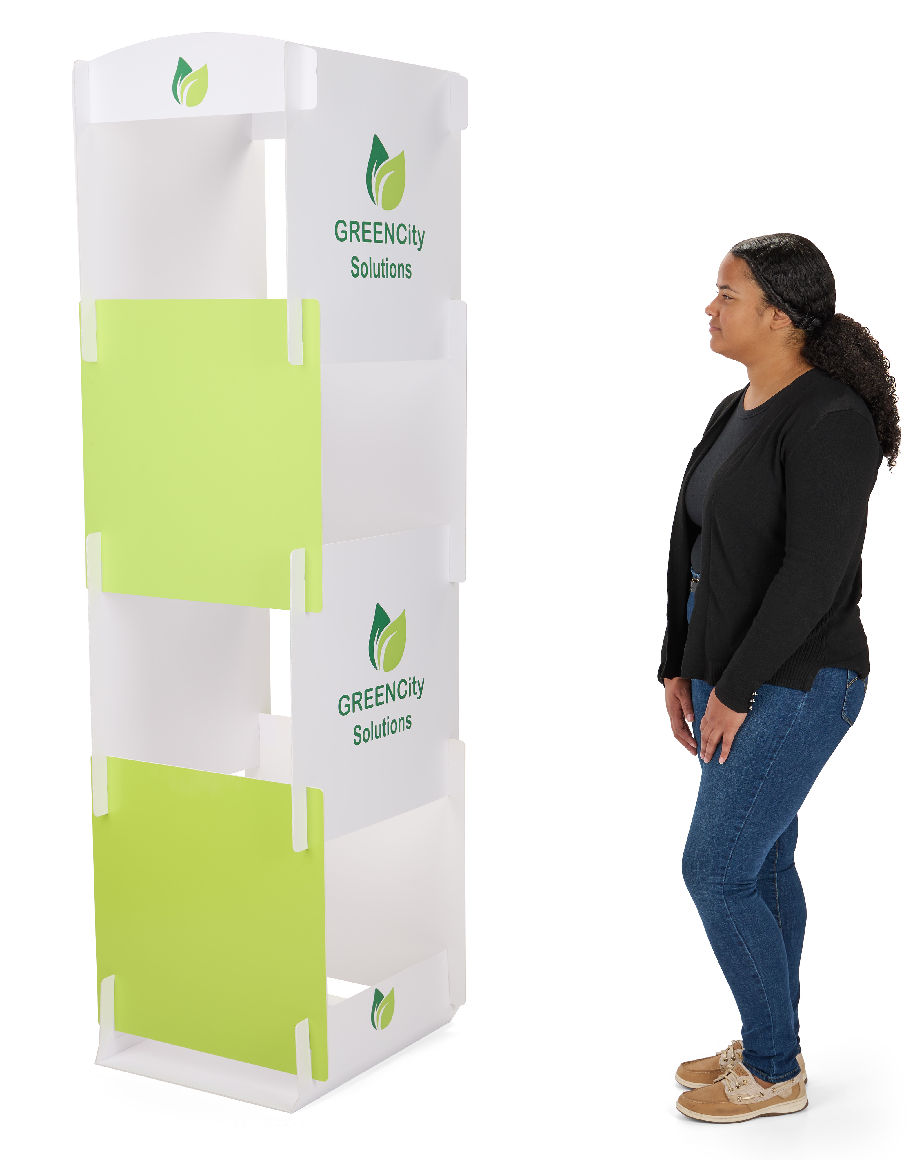 Flat Pack Cube Display Signage | Custom Printed Panels | Displays2Go