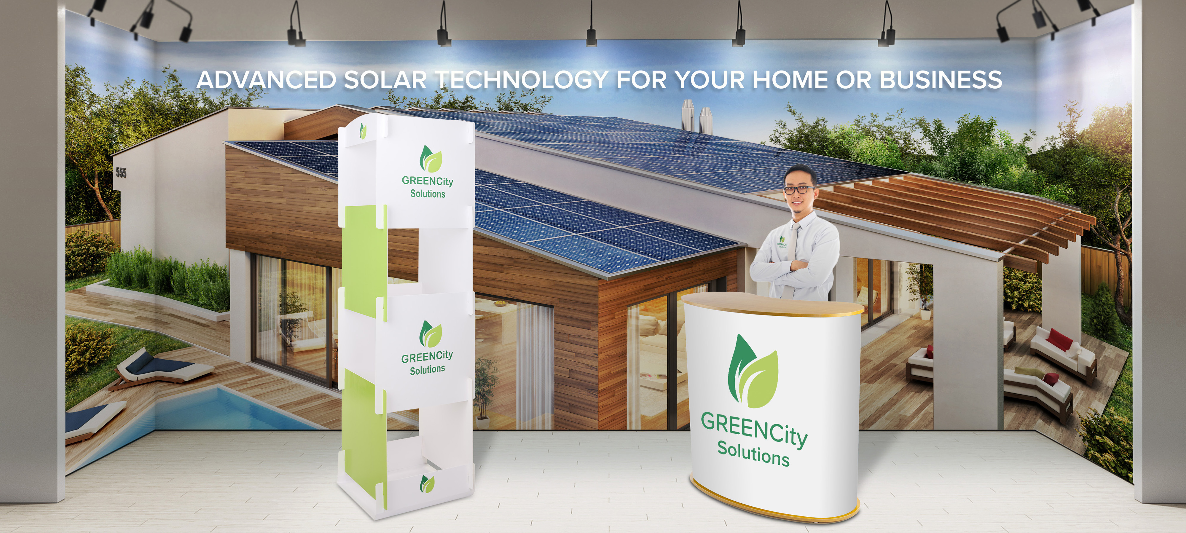 Flat Pack Cube Display Signage | Custom Printed Panels | Displays2Go