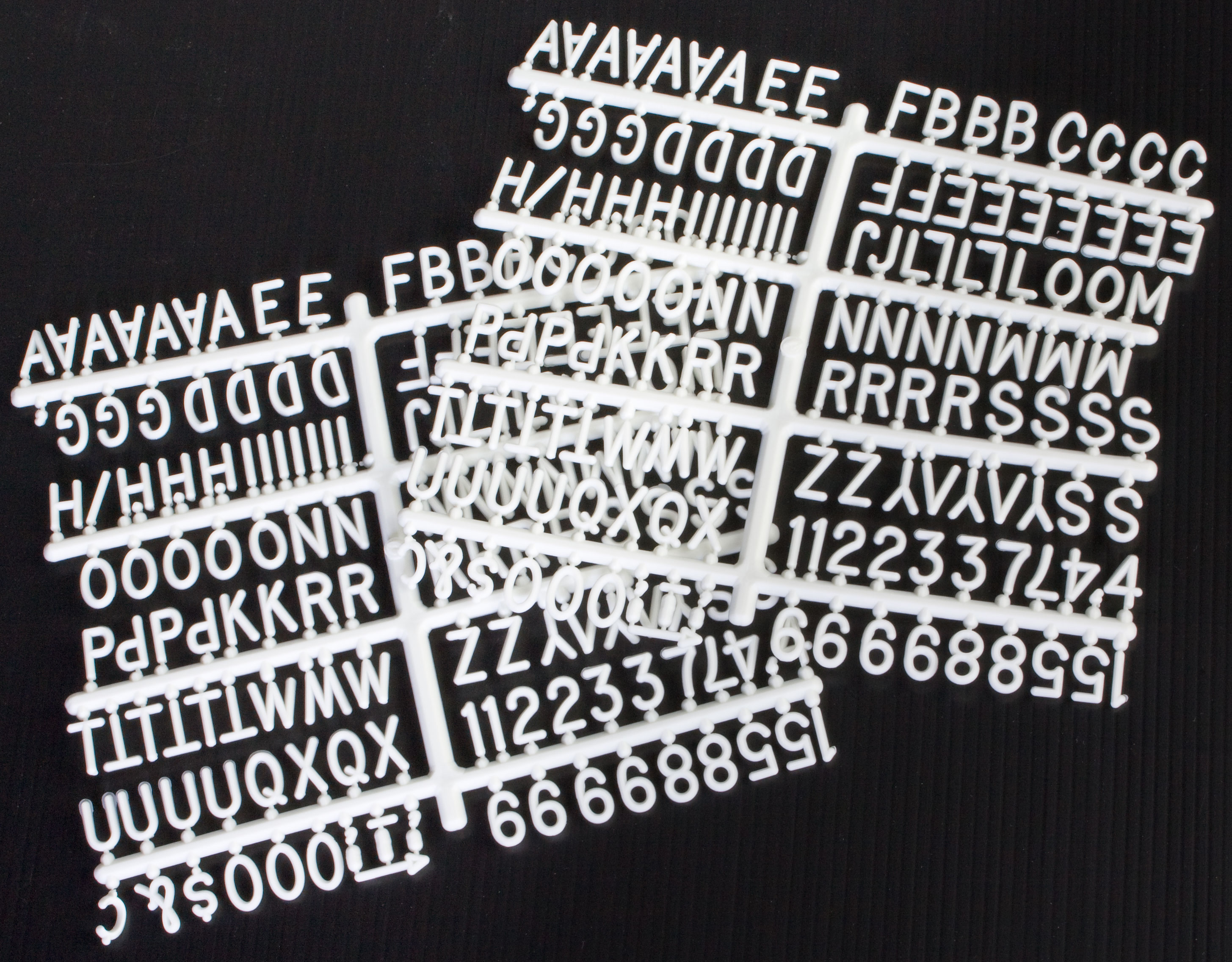 Changeable Letter Set - 3/4" Letters, (2) Sheets | Displays2Go