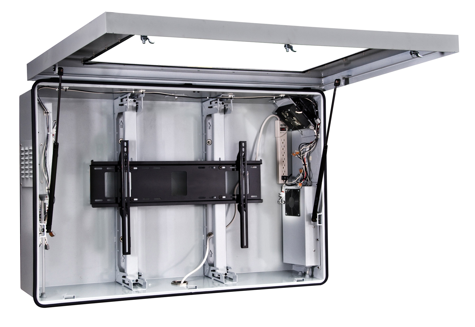 Locking Outdoor TV Mount | Waterproof Enclosure for 55” Screens ...