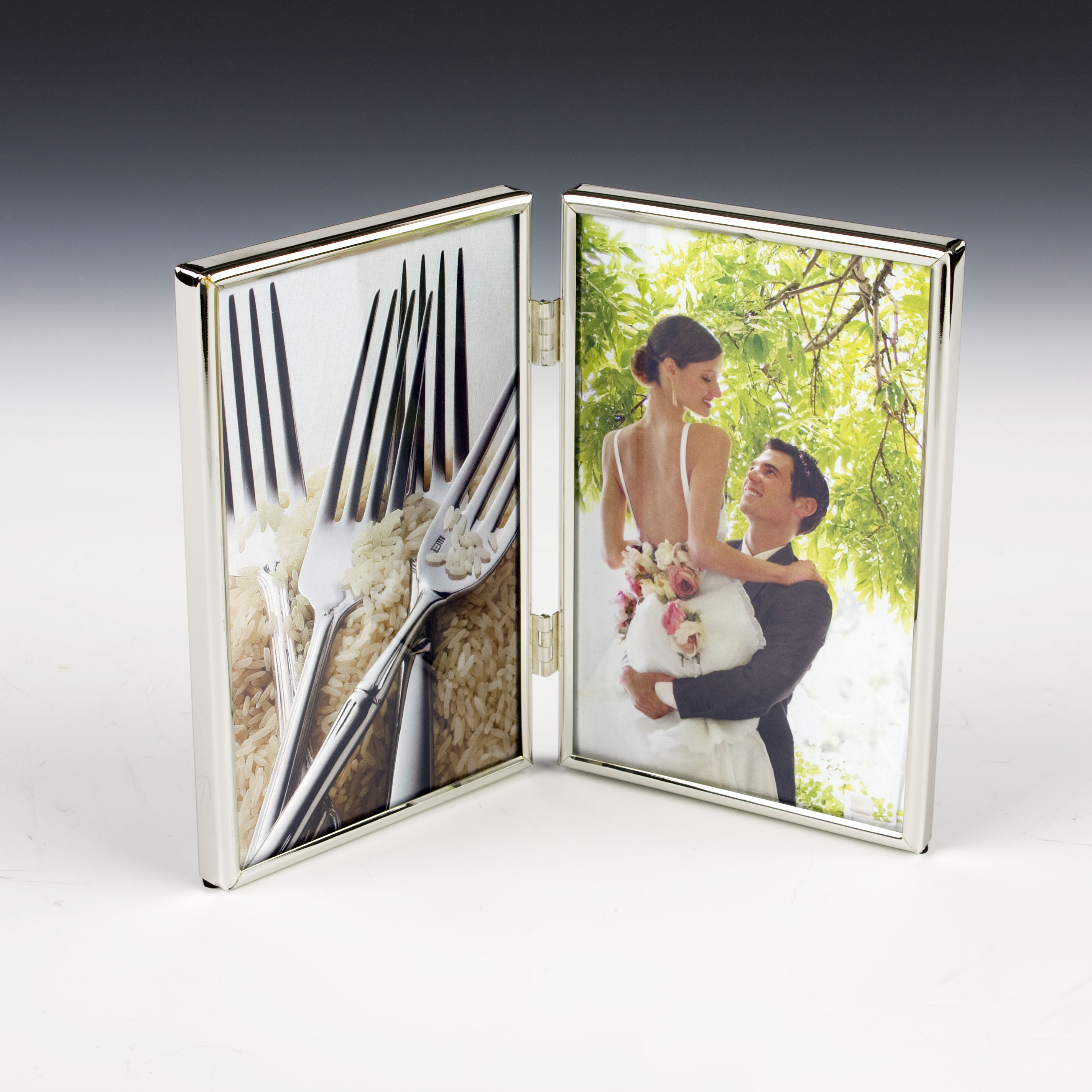This Metal Photo Frame has a Hinged Design! Picture Frames are Sold in ...