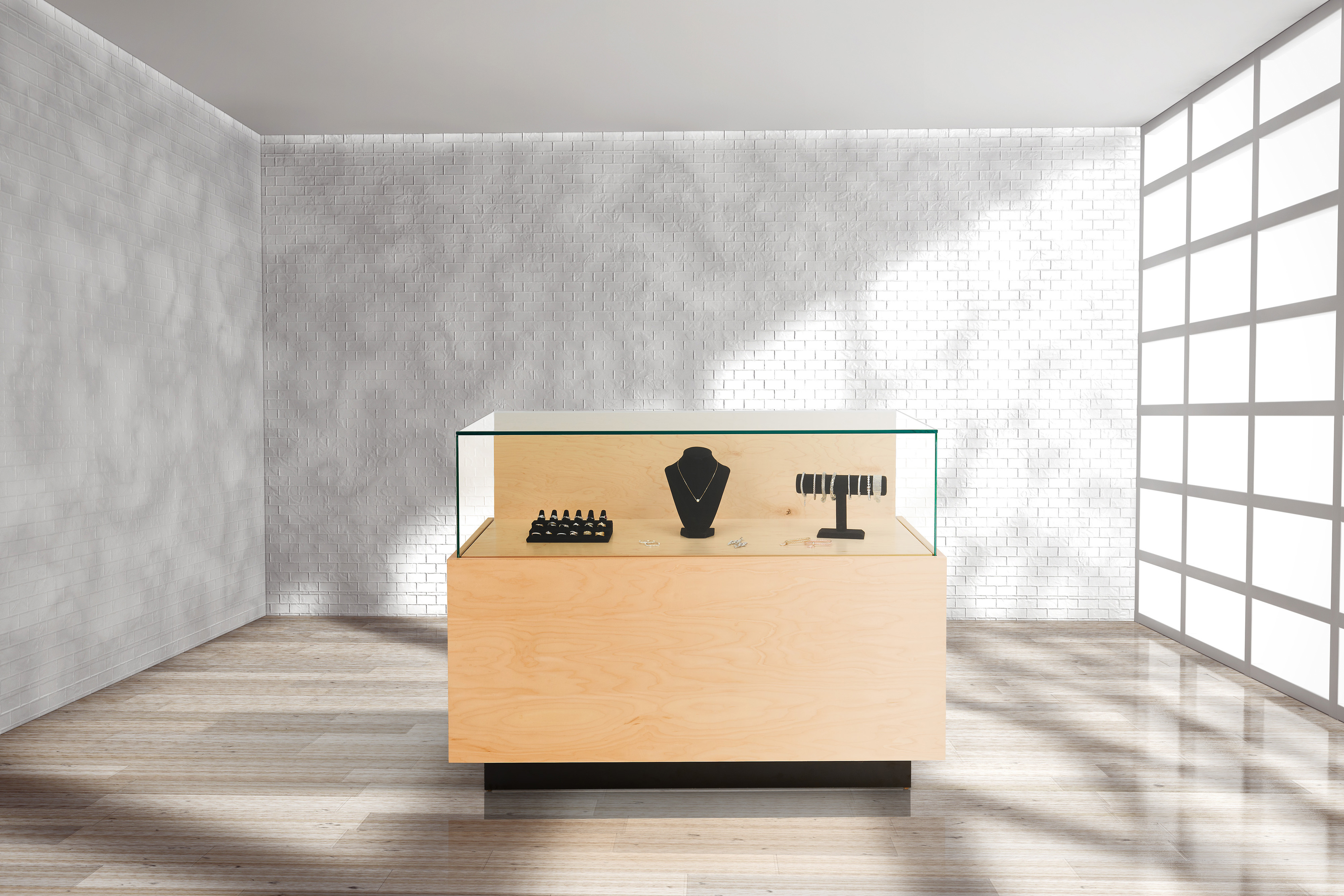 Wooden Display Counter | Pull-Out Top Deck | Displays2Go