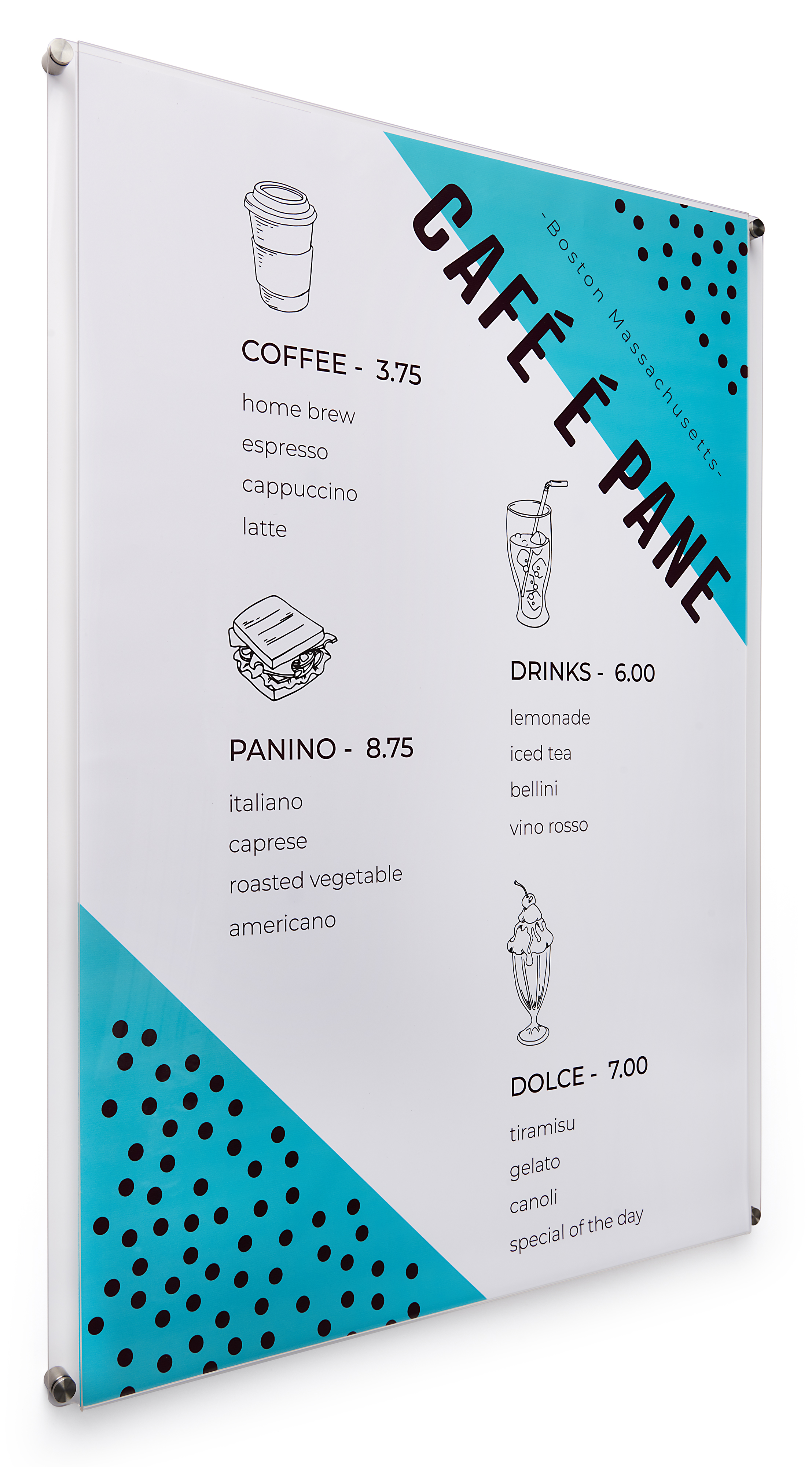 Acrylic Wall Mount Sign Holder | Recycled Fold-Over Panel | Displays2Go