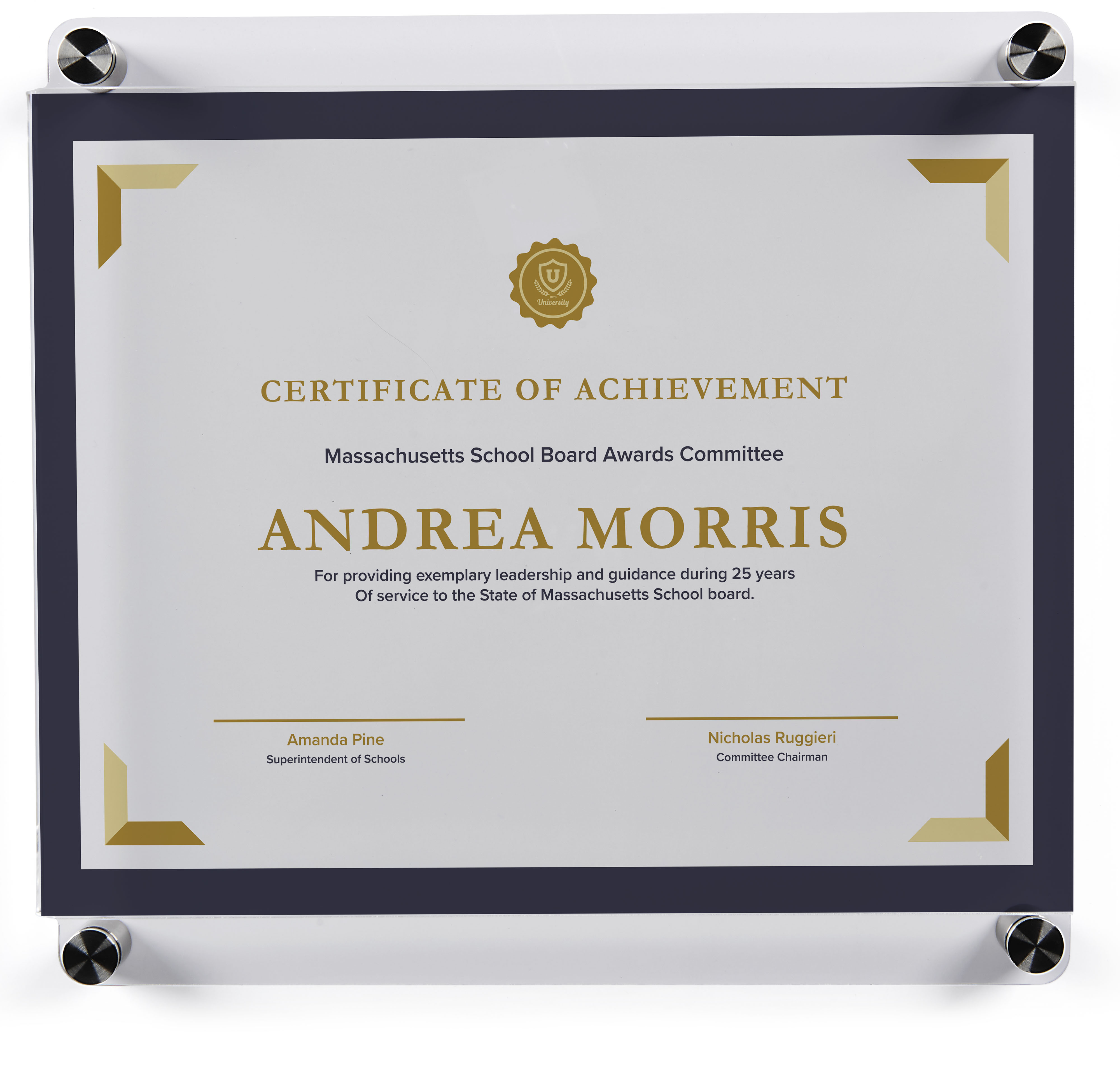 Acrylic Wall Mount Sign Holder | Recycled Fold-Over Panel | Displays2Go