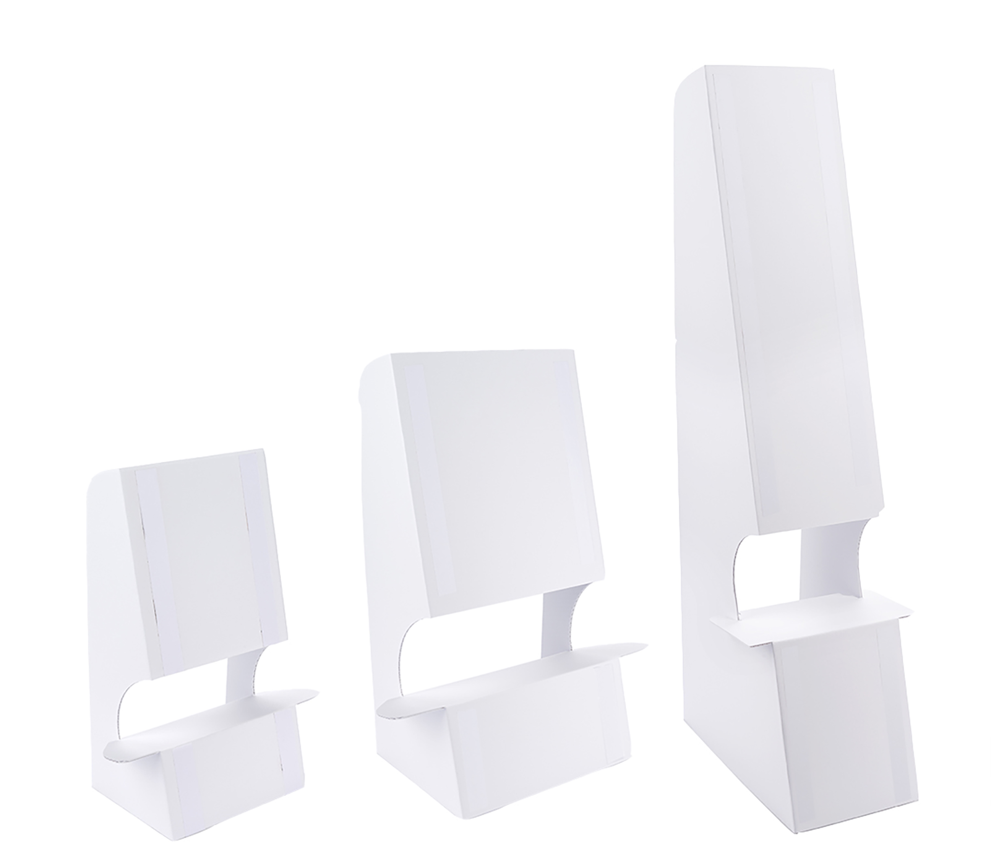 Double Wing Cardboard Floor Easel | 3mm Cardboard Thickness | Displays2Go