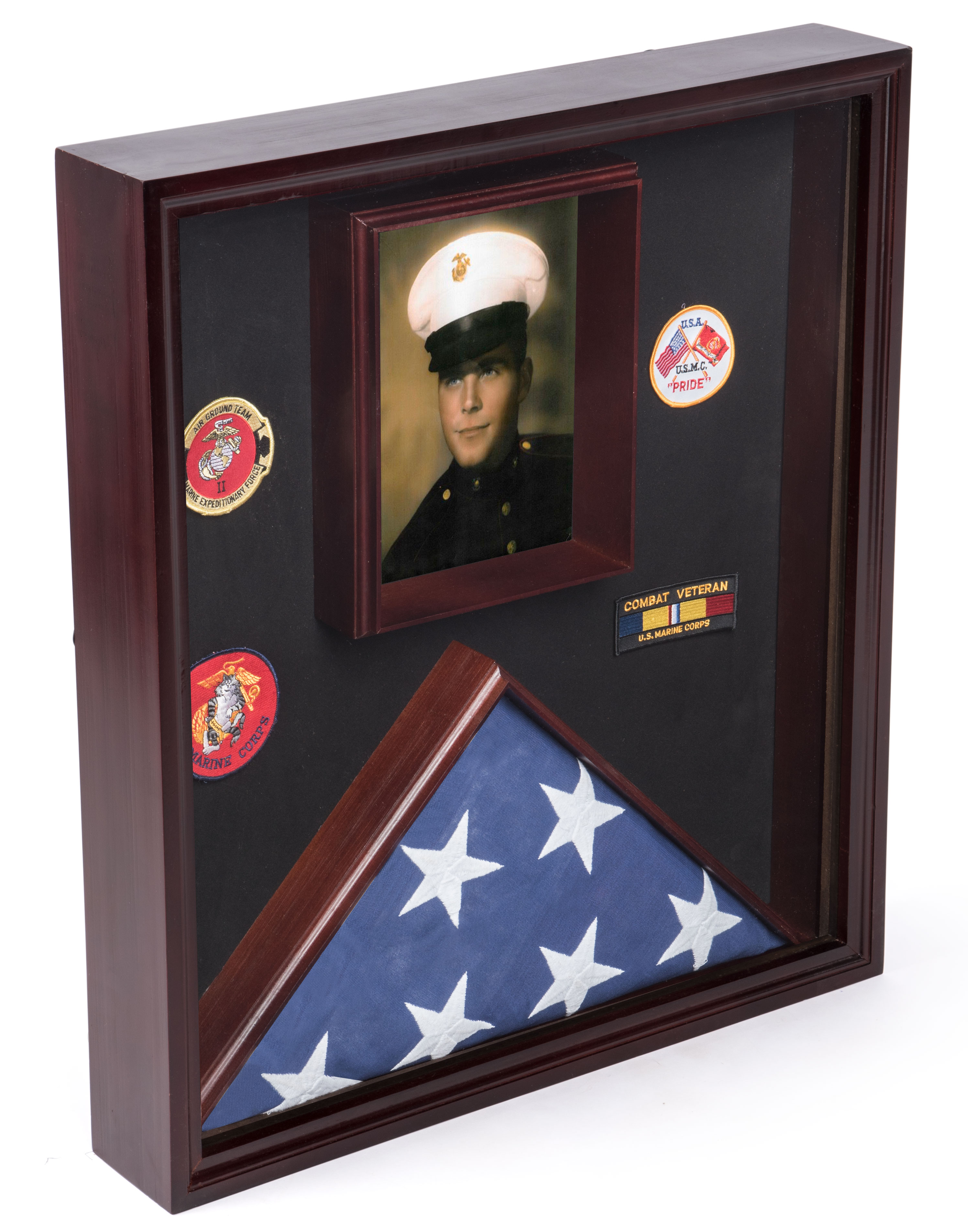 Flag and Certificate Display Case | Inc. 8.5x11 Document Frame ...