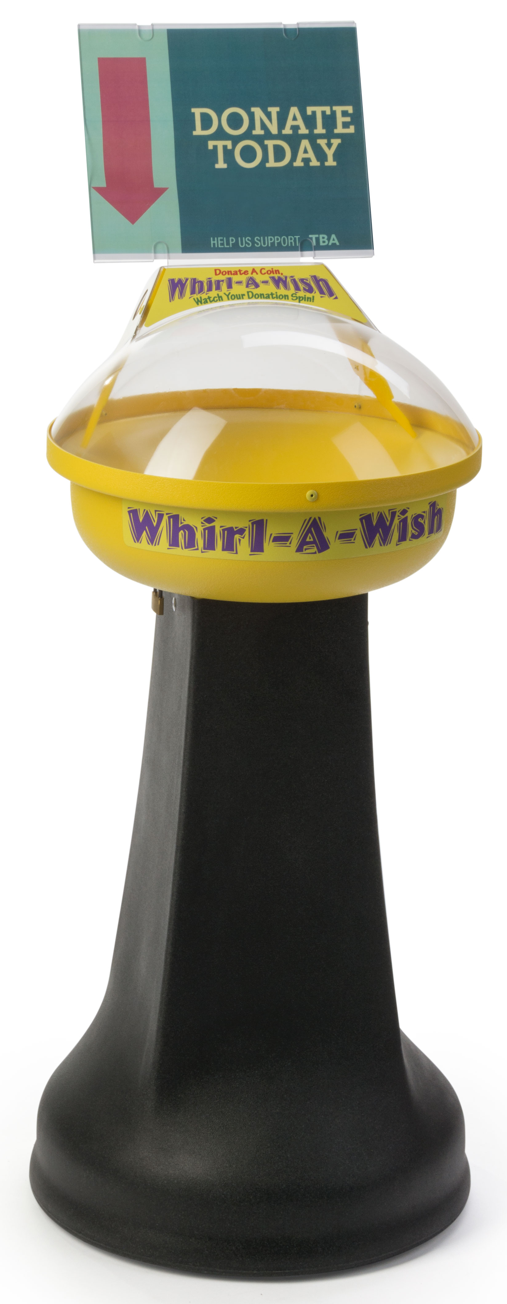 Coin Donation Funnel | Locking Dome | Displays2Go