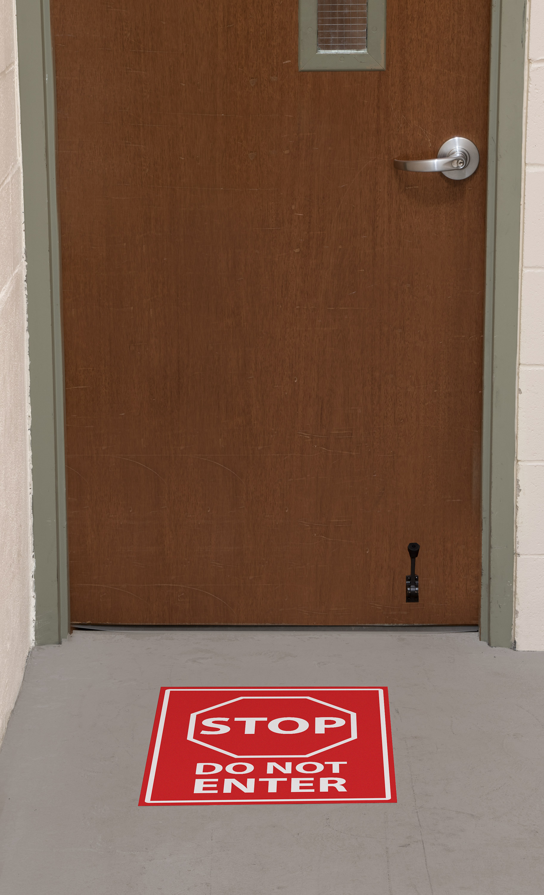 Do Not Enter Workplace Safety Decal | 18” x 24” Vertical Sticker ...