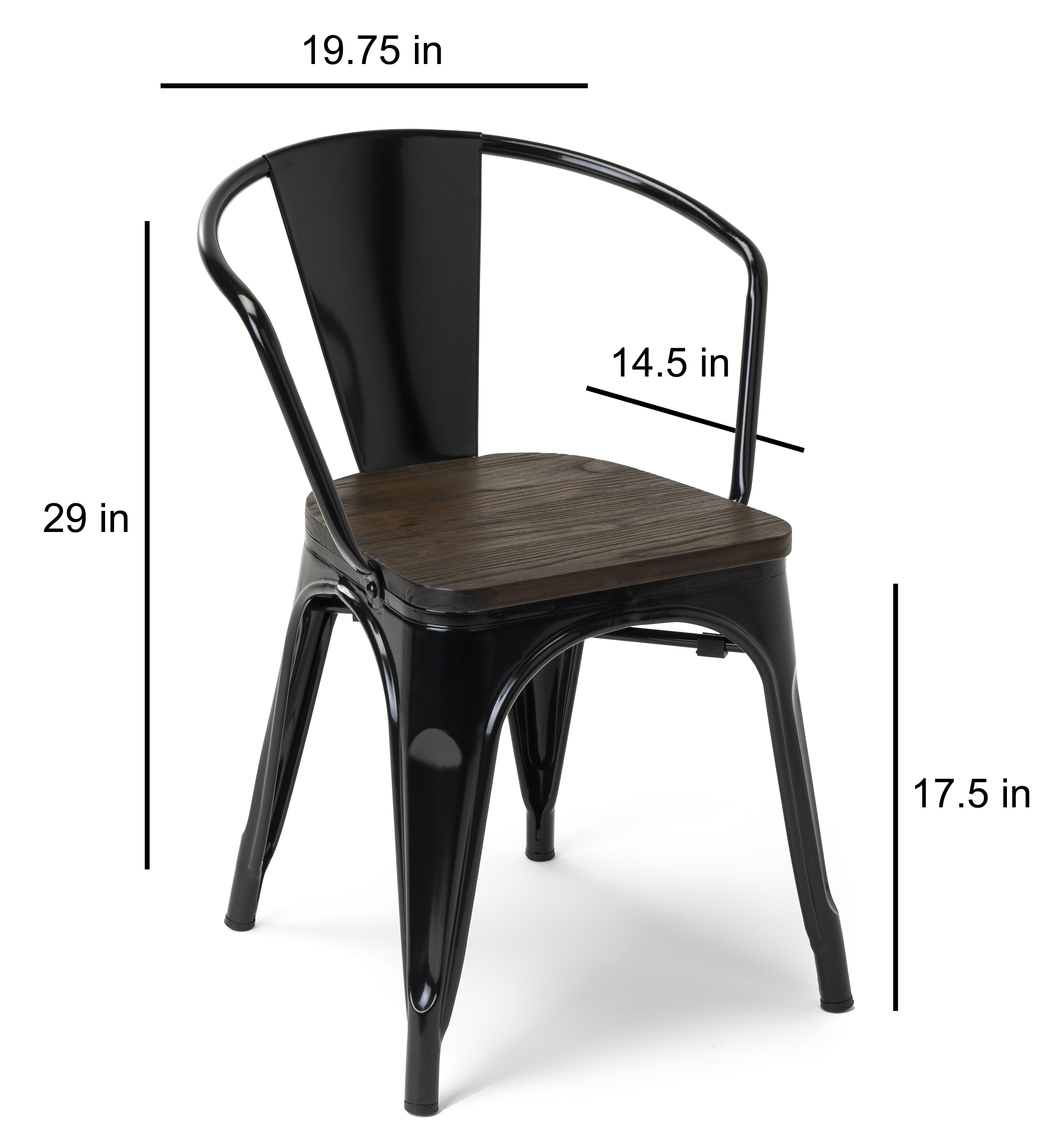 Metal Bistro Chair Set | Modern Industrial Design | Displays2Go