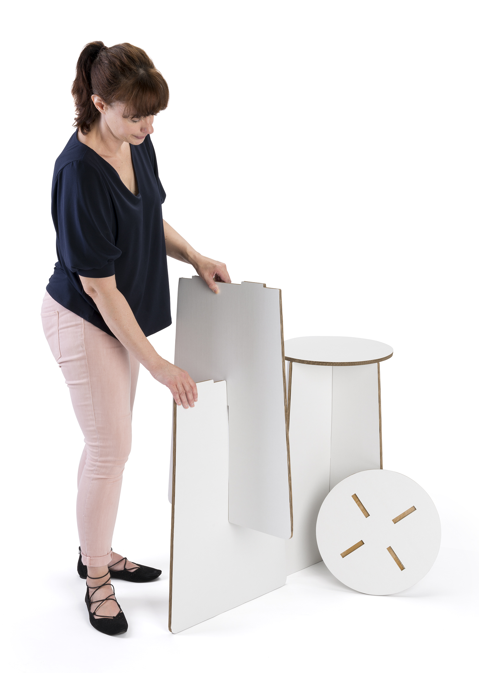 Branded Cardboard Party Stools | Custom Printed Set of 2 | Displays2Go