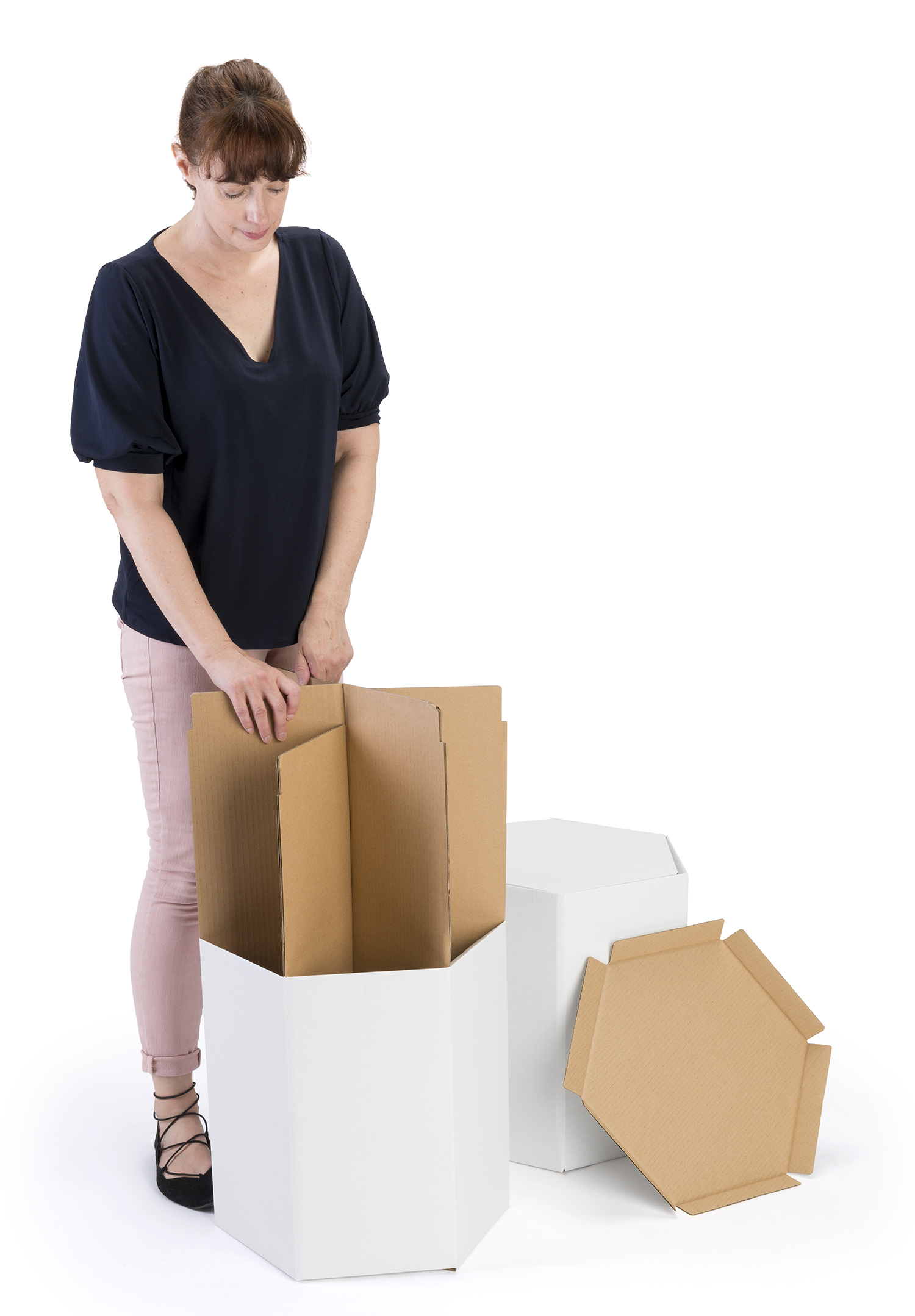 Branded Cardboard Event Table Set | Custom Printed 3-Piece Set ...