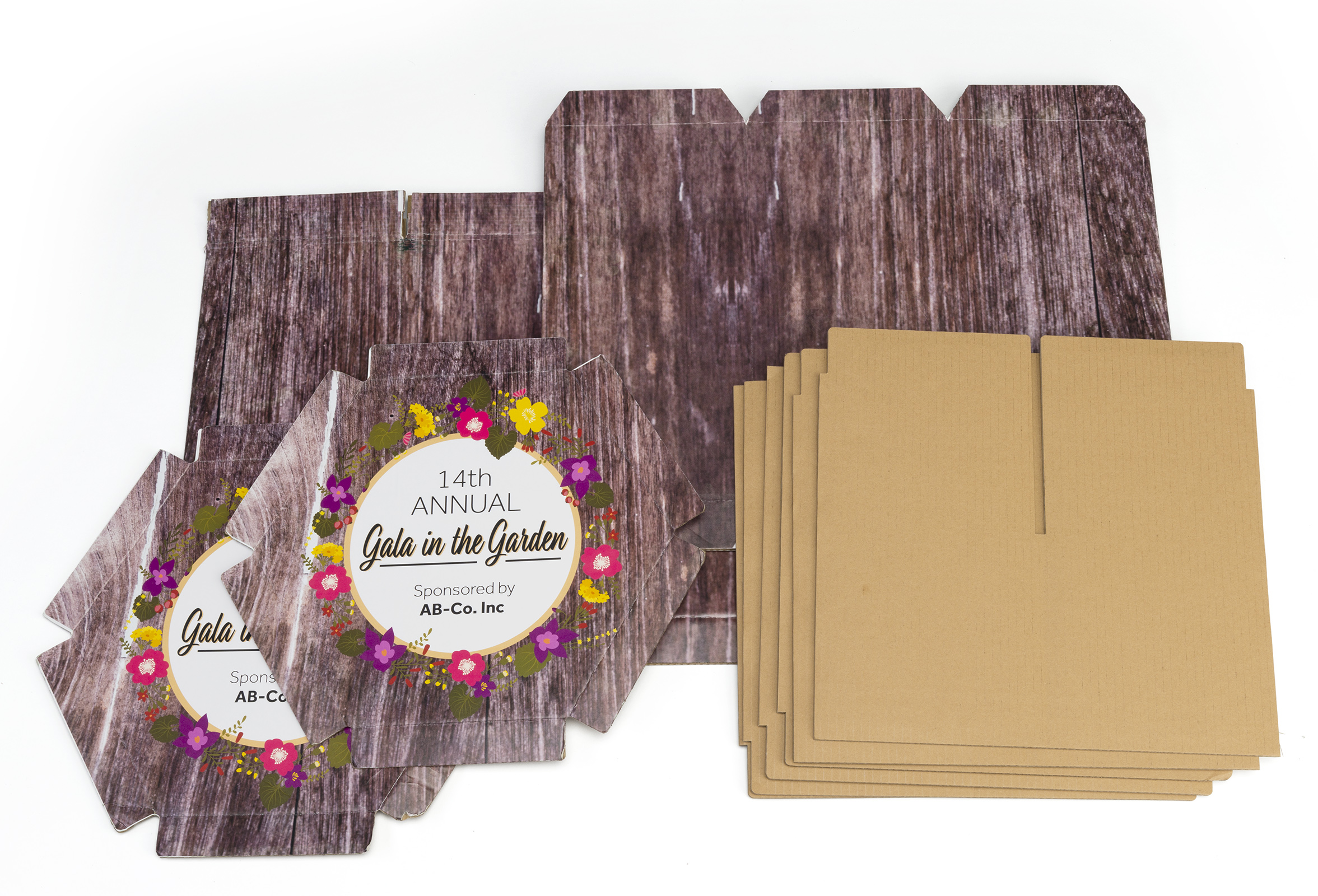 Branded Cardboard Event Table Set | Custom Printed 3-Piece Set ...