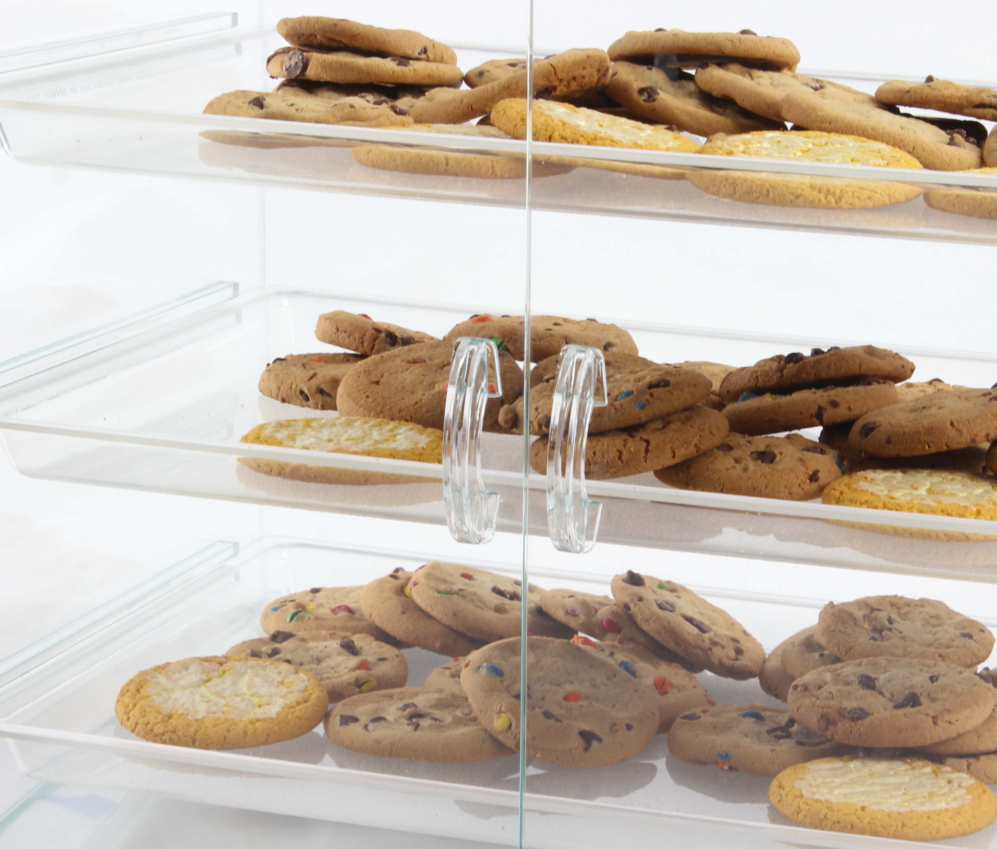 Cookie Display Case - Rear Loading & (3) Removable Trays | Displays2Go