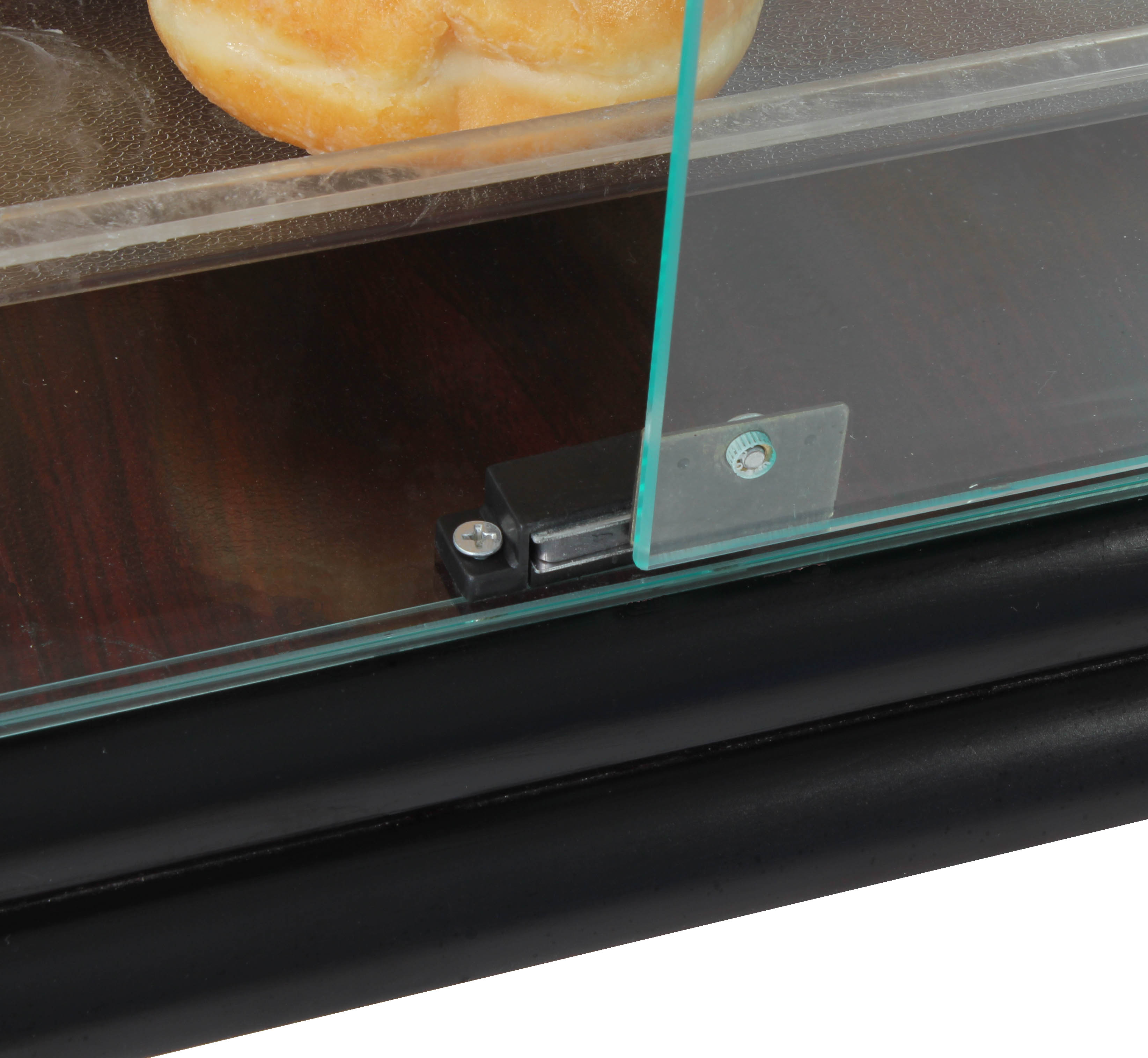Cookie Display Case | Mahogany Finished Base & Top | Displays2Go