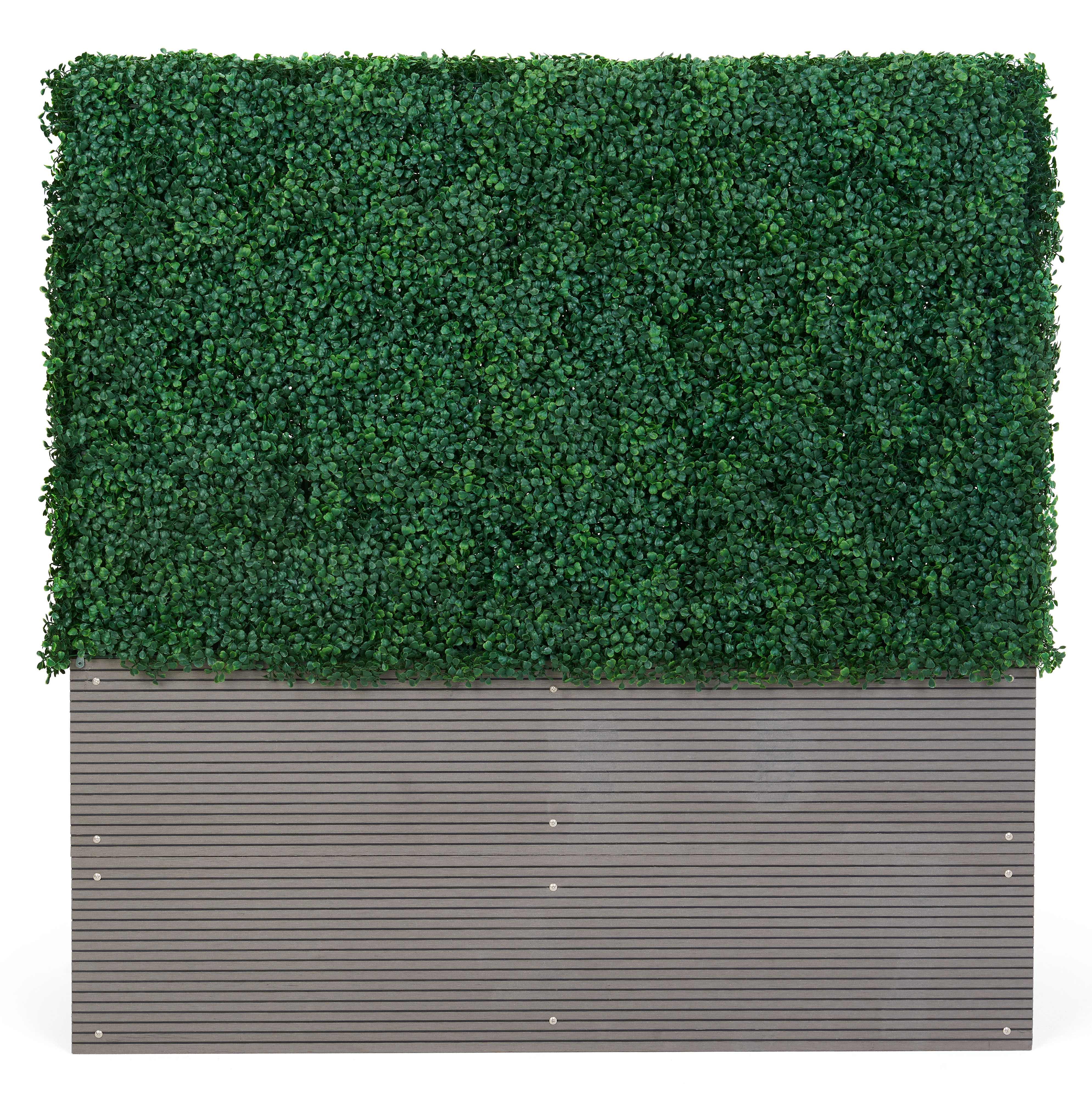 Artificial Boxwood Hedge in Planter Box | Ships Fully Assembled ...