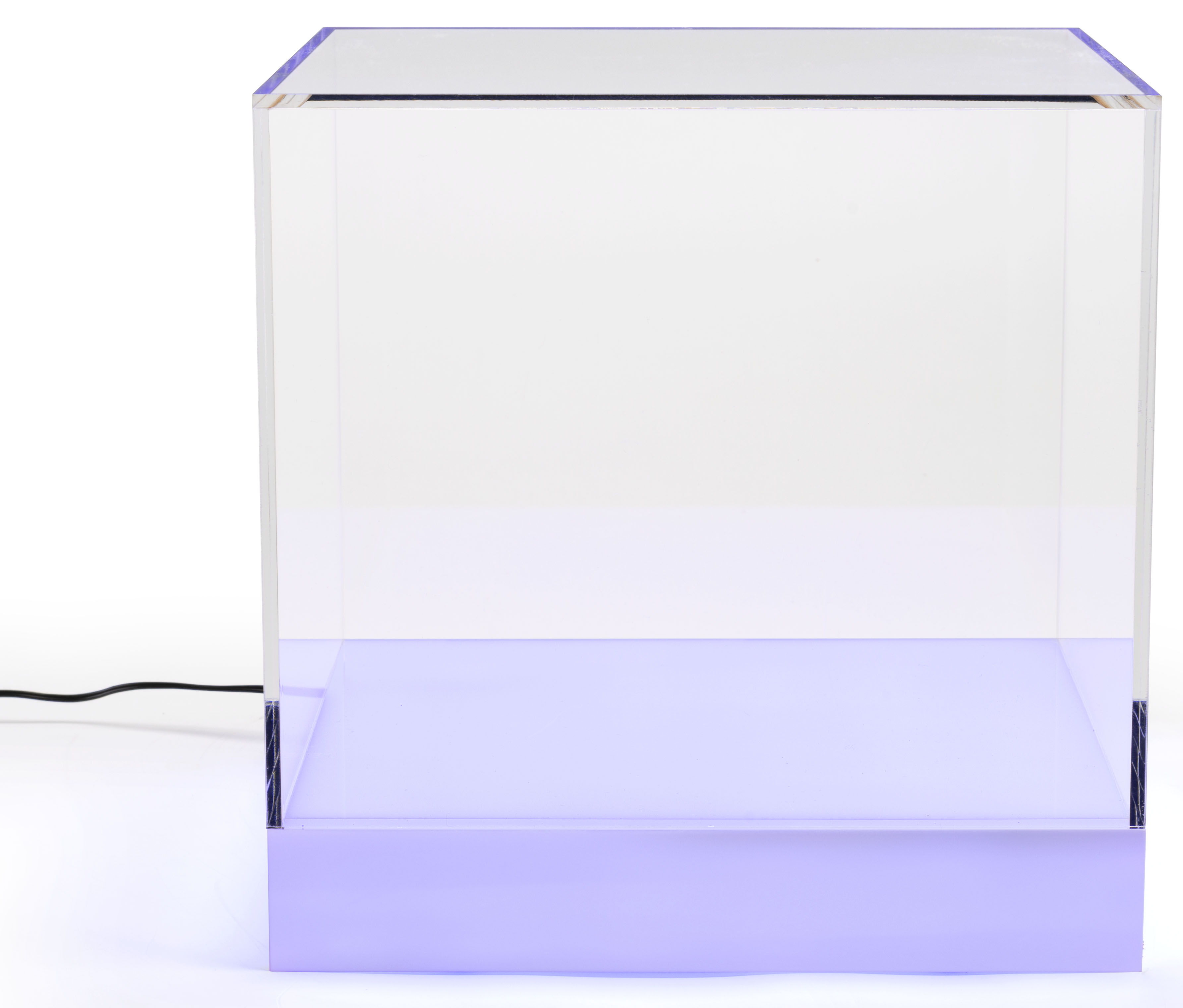 LED Lighted Display Cube | 16-Color Illuminated Acrylic Case | Displays2Go