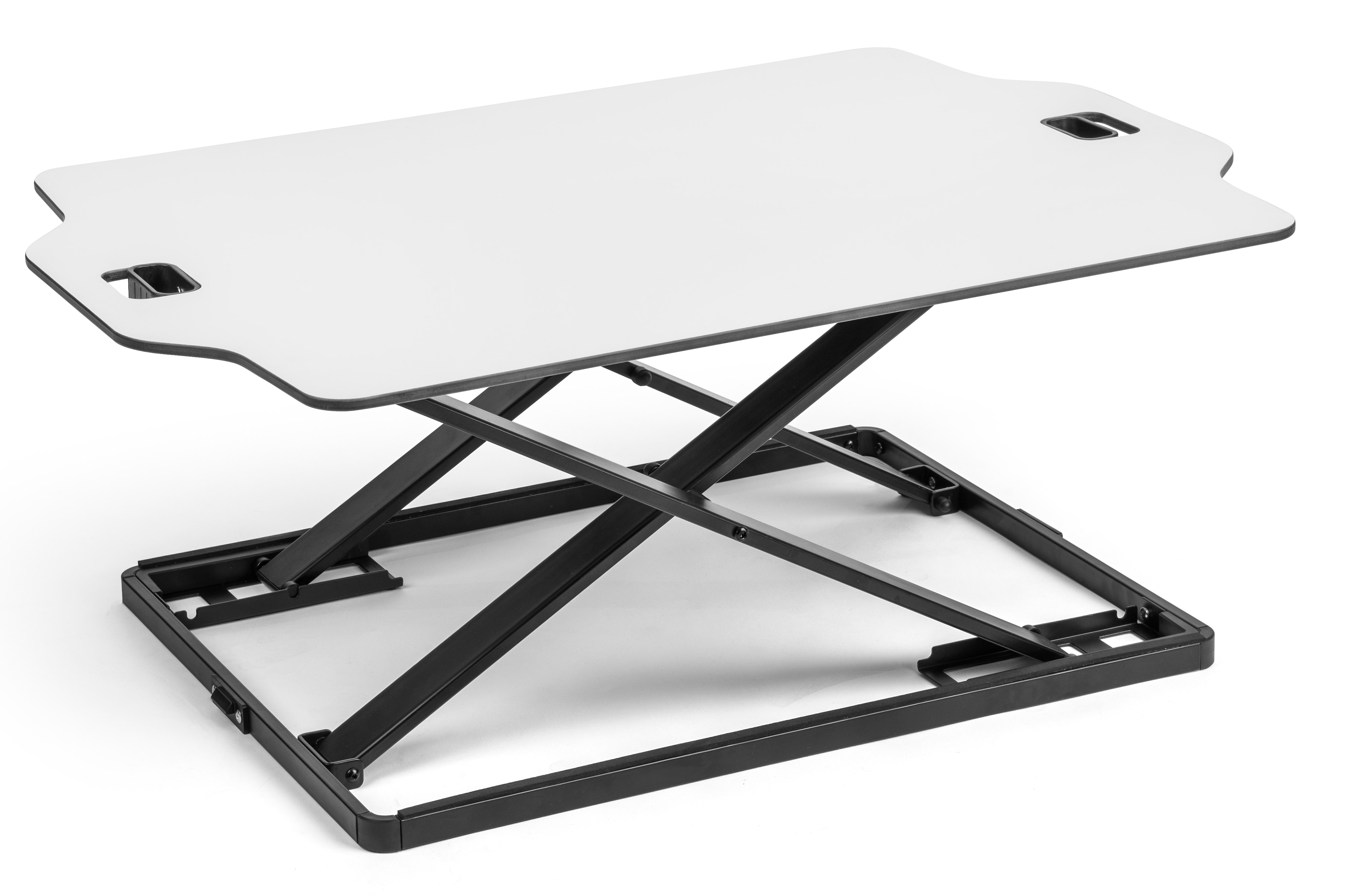 Foldable Desktop Riser | White w/ Steel Frame | Displays2go