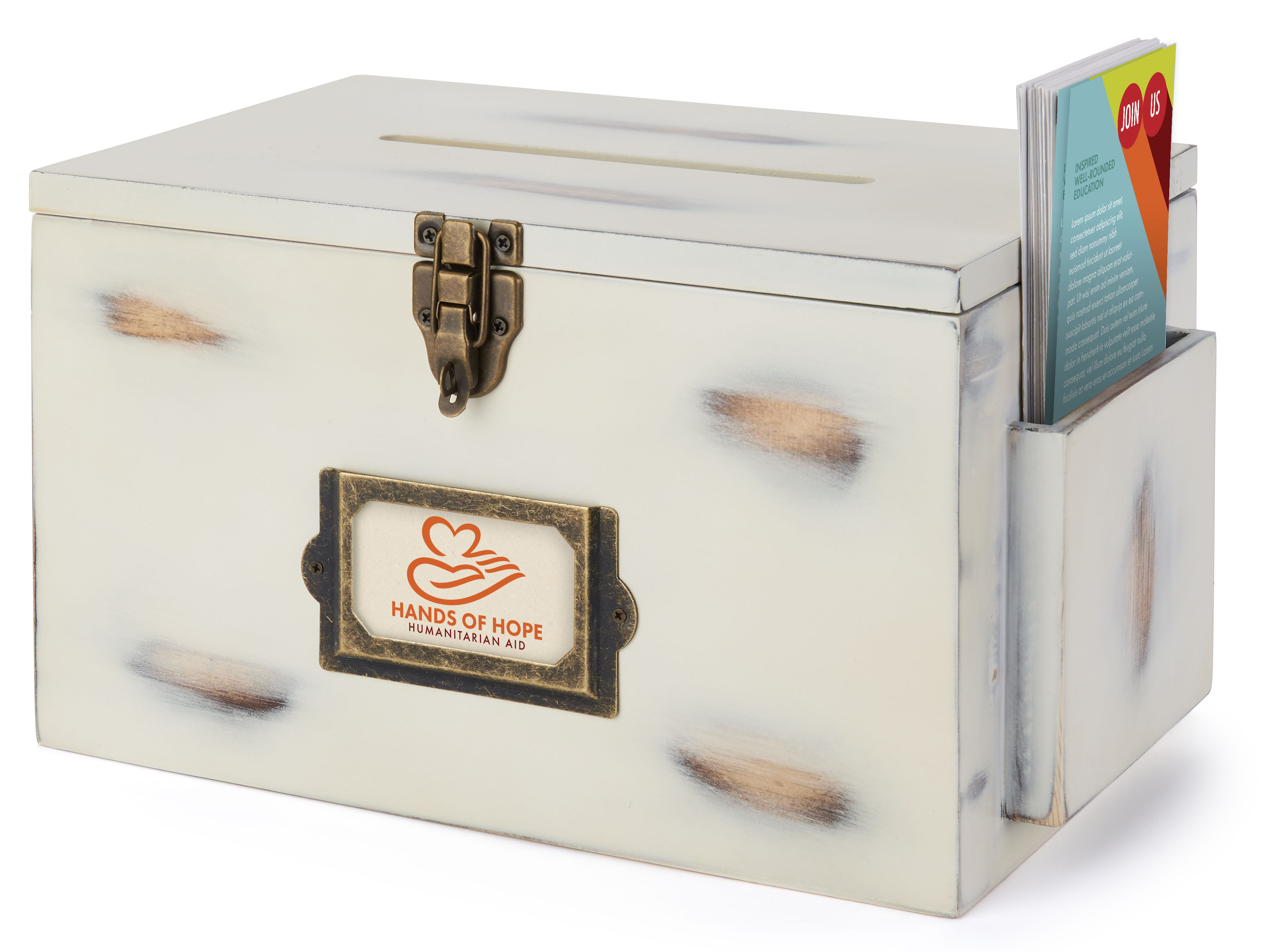 Wooden Wedding Card Box | 4" x 2" Signage Frame | Displays2Go