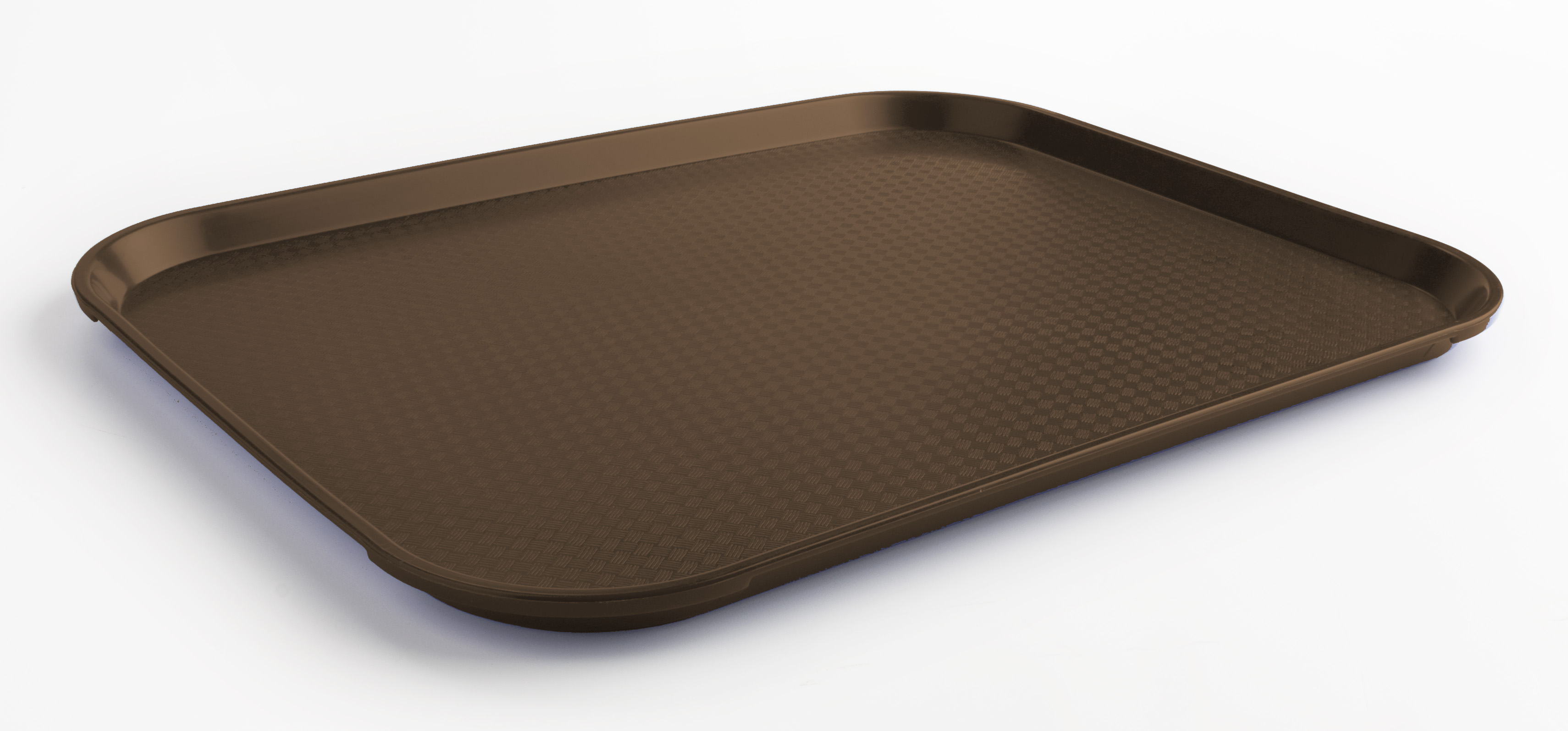 Brown Plastic Restaurant Tray - Raised Edges | Displays2Go