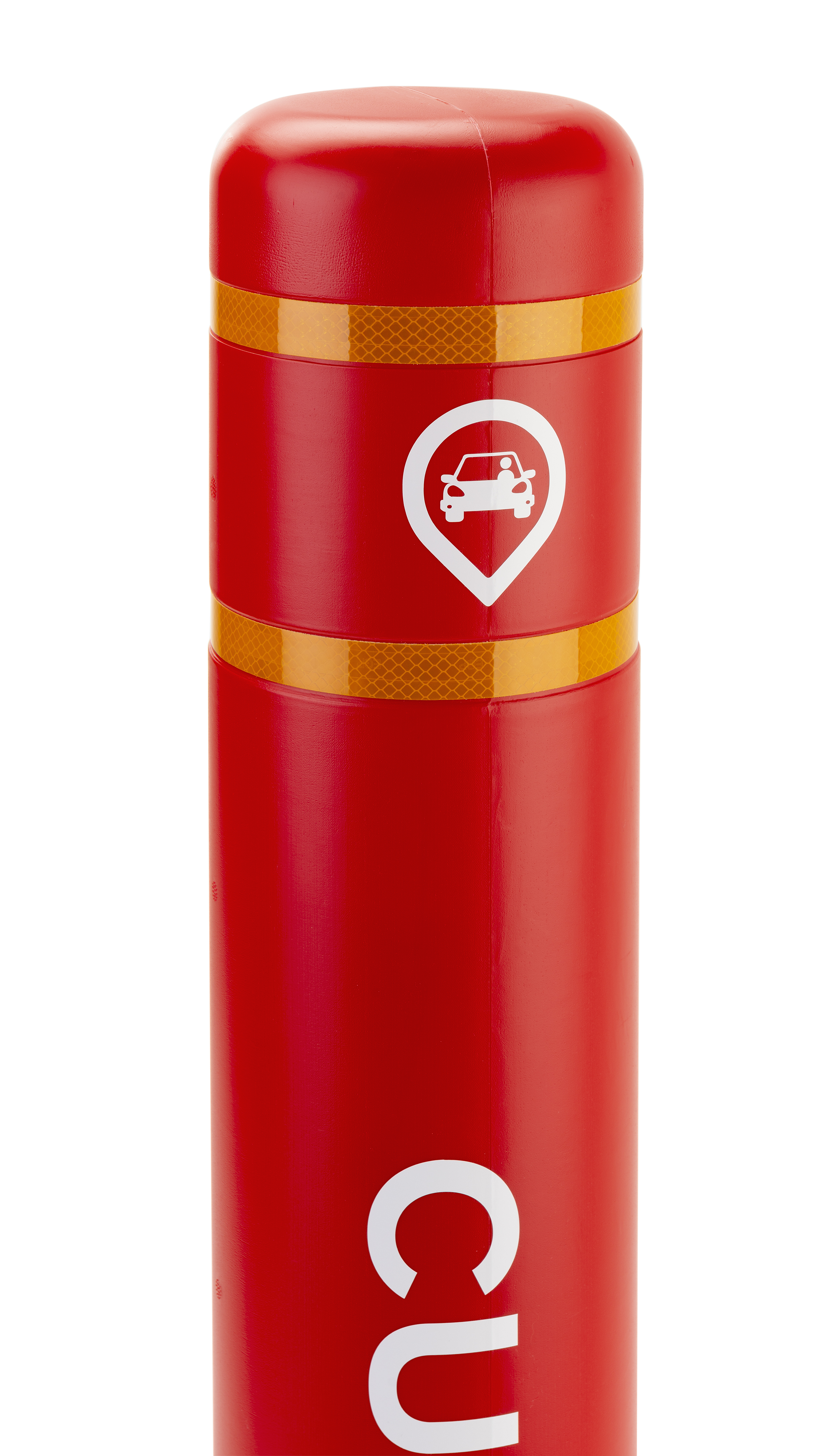 Branded Plastic Post Bollard Cover | Custom 1-Color Vinyl Graphic ...