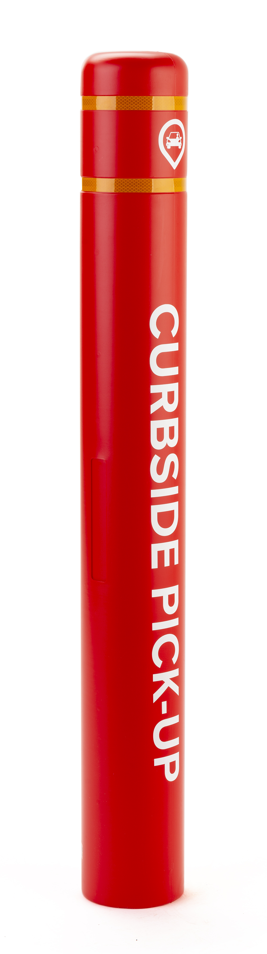 Branded Plastic Post Bollard Cover | Custom 1-Color Vinyl Graphic ...