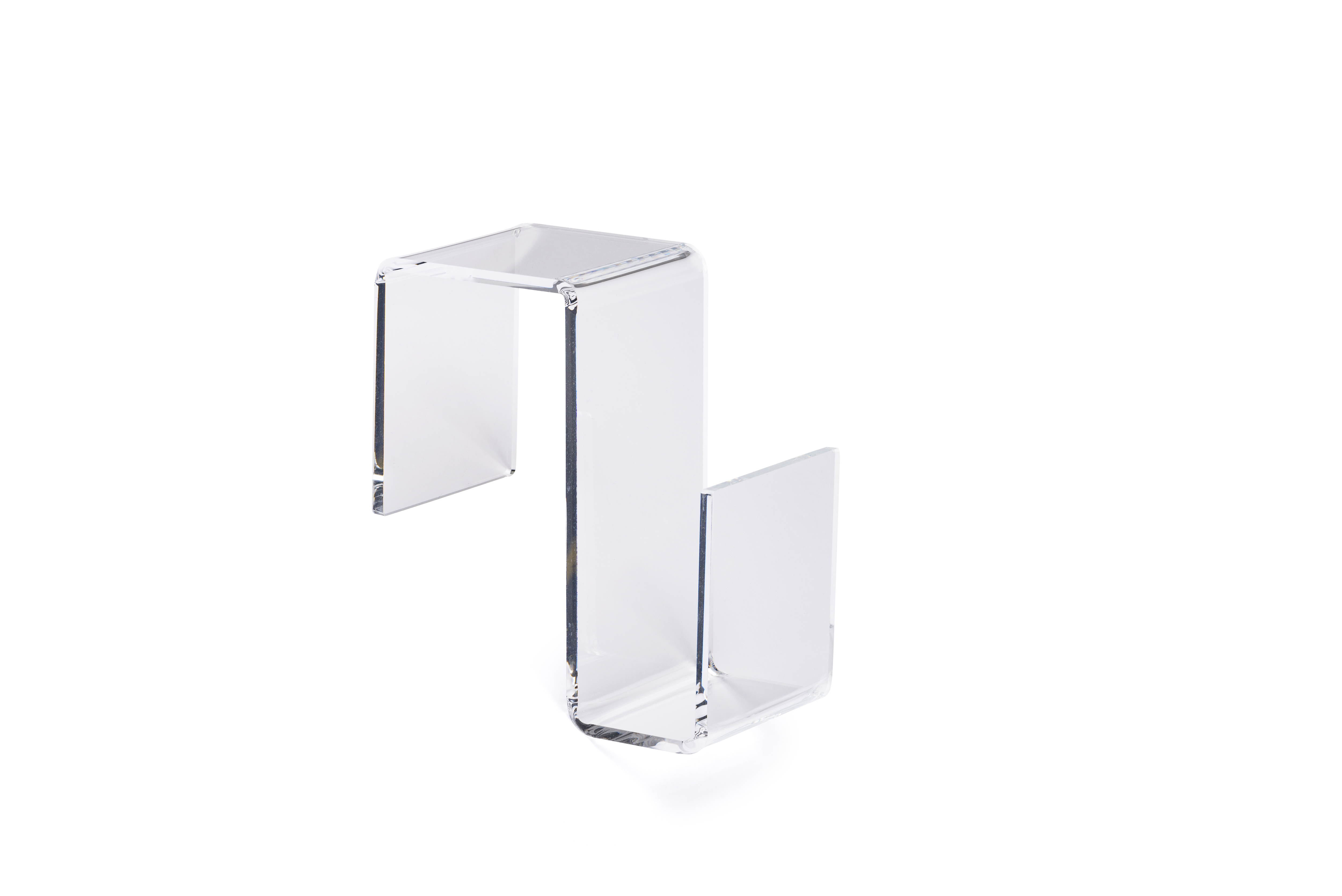 Cube Mount Acrylic Hanging Hook | Fits 1.5" and 2.5" Walls | Displays2Go