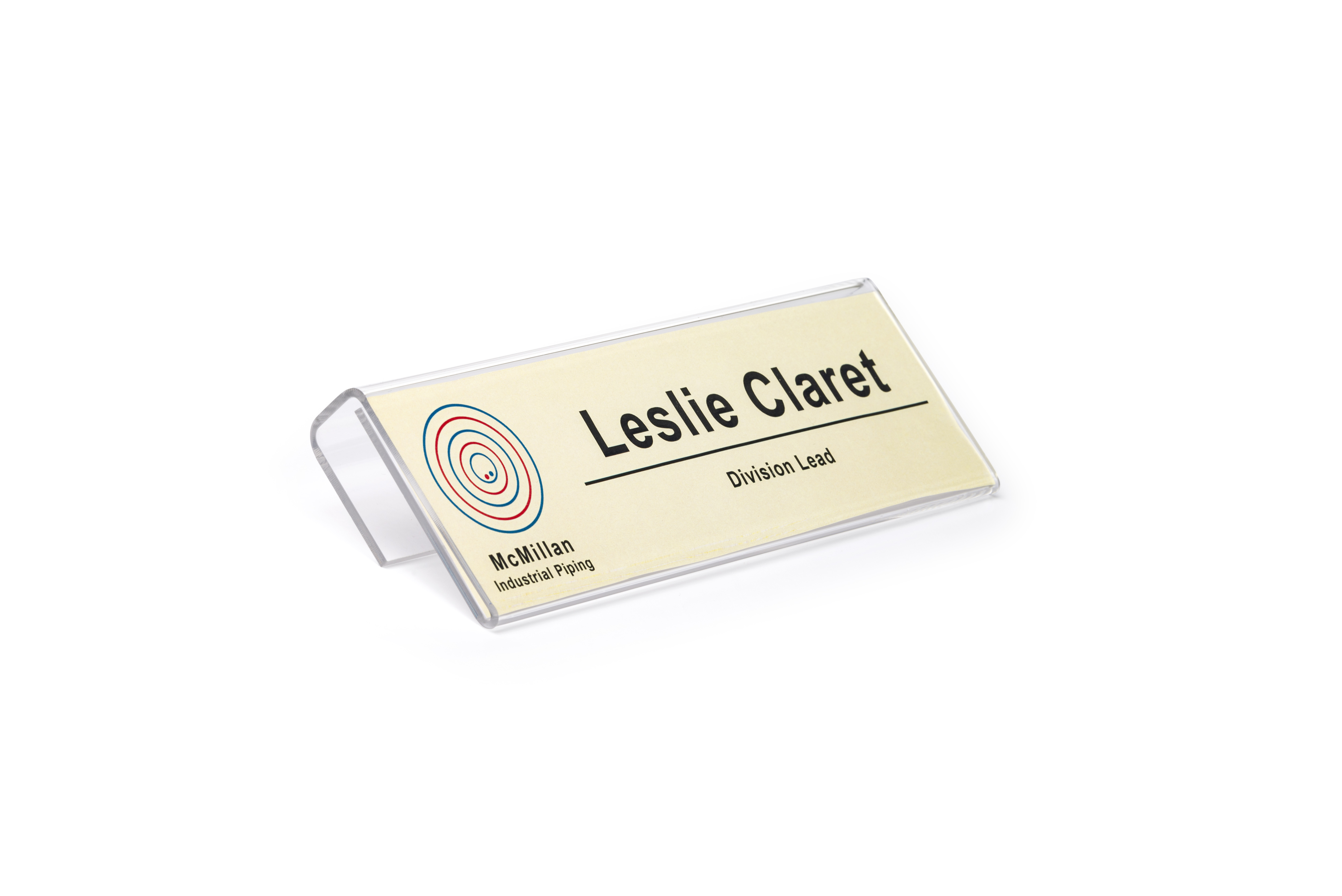 Cubicle Name Plate | Fits 1/2" Thick Partitions | Displays2Go