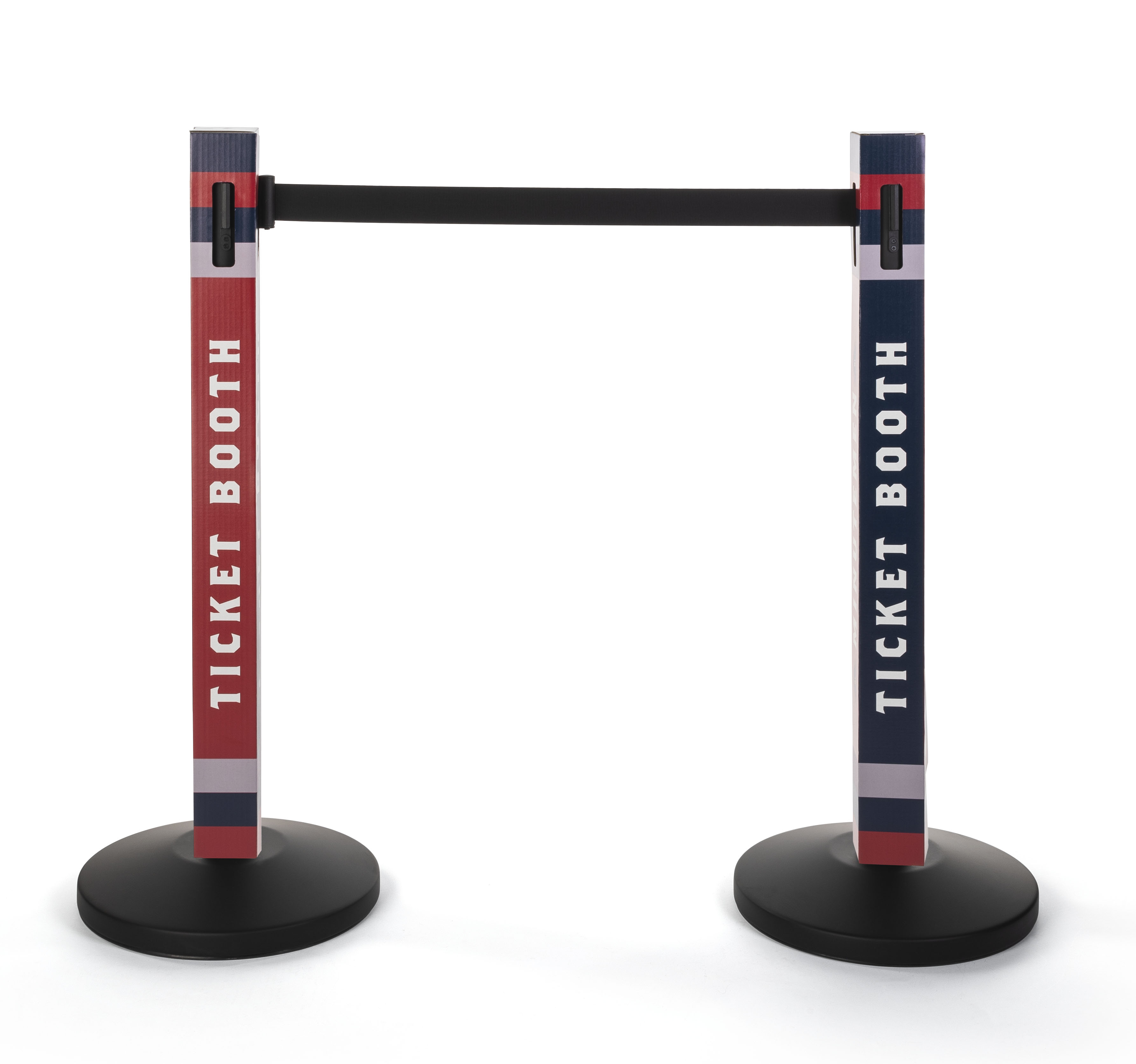 Custom Printed Stanchion Cover | 4 Panel Full-Color Graphics | Displays2Go
