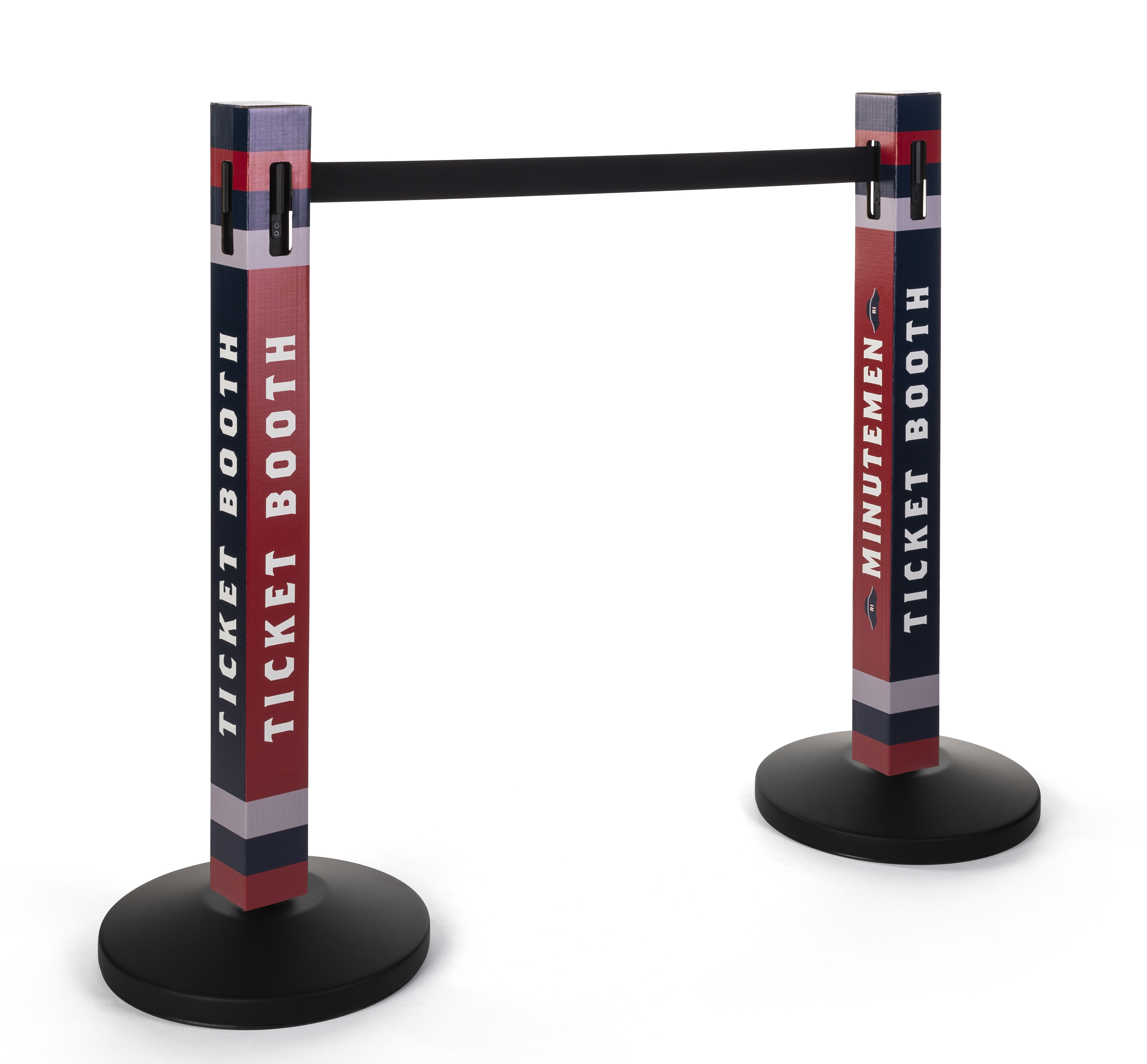 Custom Printed Stanchion Cover | 4 Panel Full-Color Graphics | Displays2Go